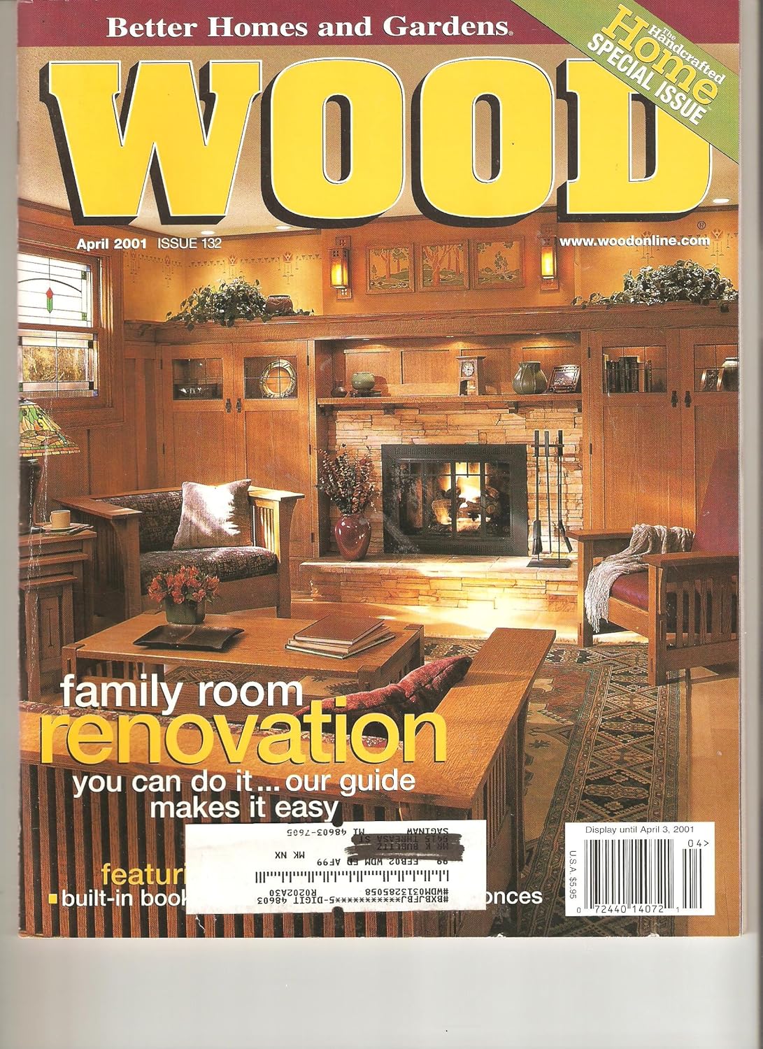 Wood Magazine (April 2001)(Vol 18, No 3, Issue 132): Tom Golding, Jack ...