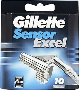 Gillette Sensor Excel Razor Blade, 10 Blades : Buy Online at Best Price ...