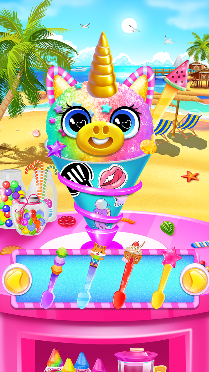 Rainbow Frozen Snowcone Maker - Kids Ice Dessert Chef - App on Amazon ...