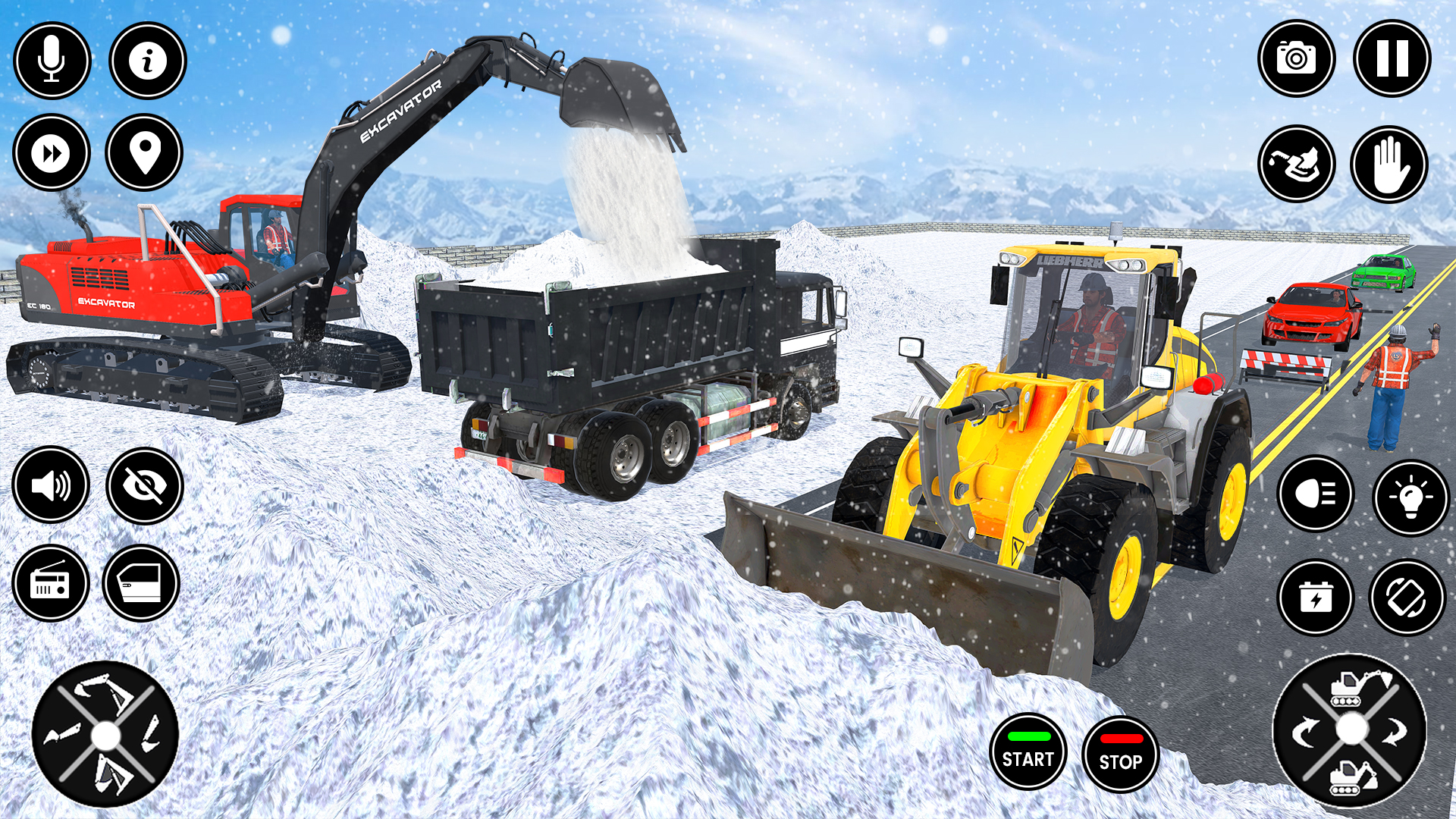 Snow Truck Driver: Heavy Excavator Crane Drive 3D Simulator - Winter ...