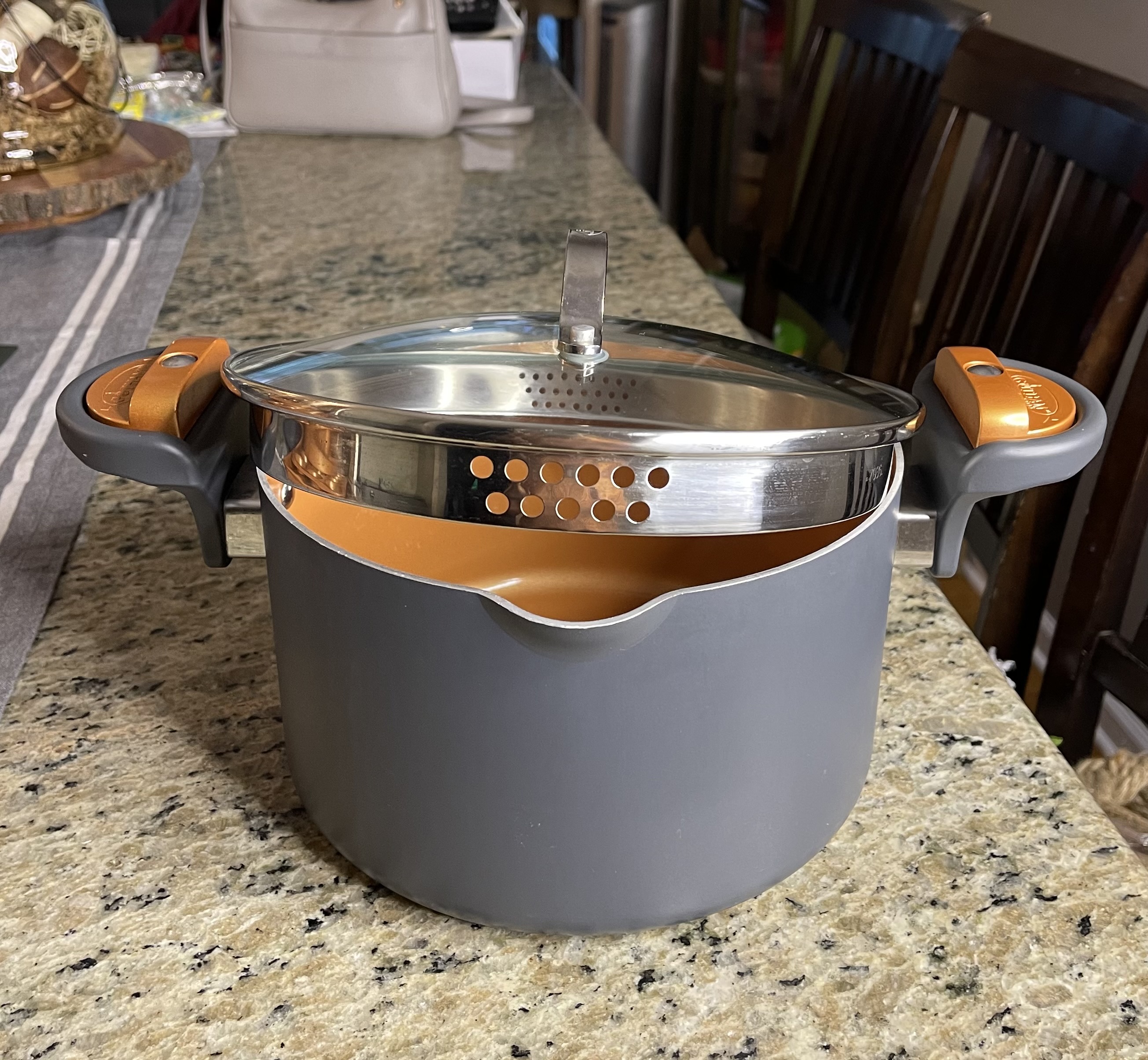 Watch Review of Gotham Steel Multipurpose Pasta Pot with Strainer on ...