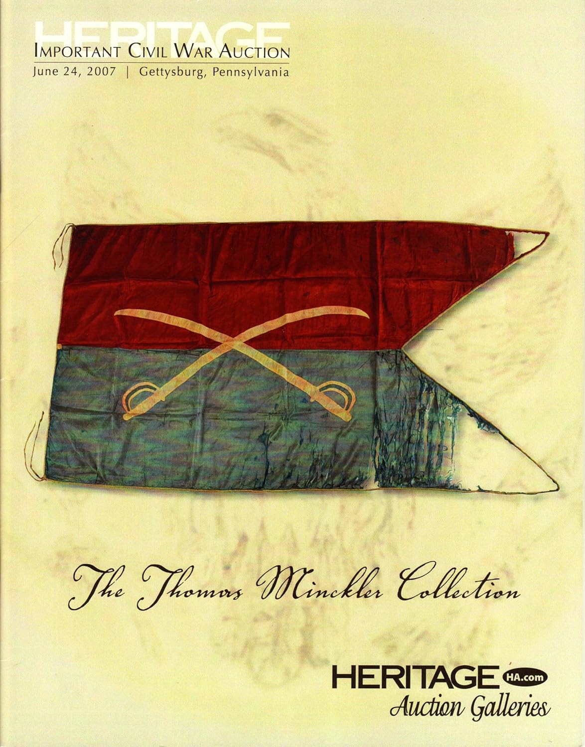 Heritage Auction Civil War #663 Custer Battle Flag supplemental catalog ...