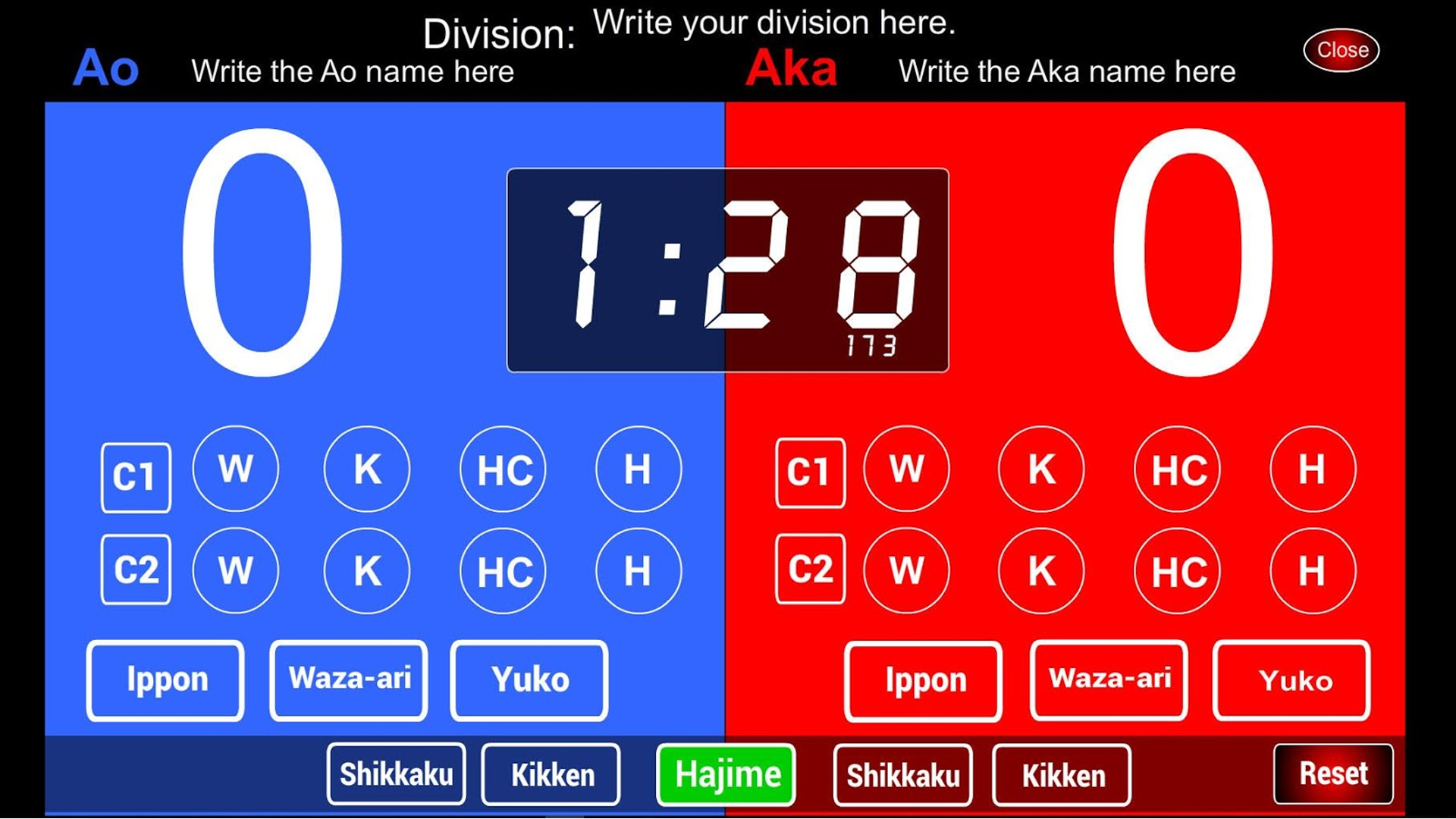 Karate Scoreboard for Kumite TP - App on Amazon Appstore