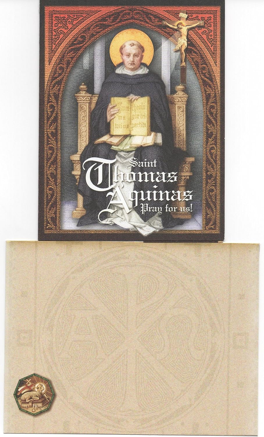 Amazon.com: Saint Thomas Aquinas Deluxe Holy Note Card with Bookmark ...