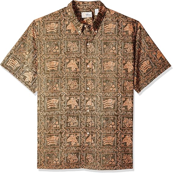 Amazon.com: Reyn Spooner Men's Lahaina Sailor Spooner Kloth Classic Fit Hawaiian Shirt ...