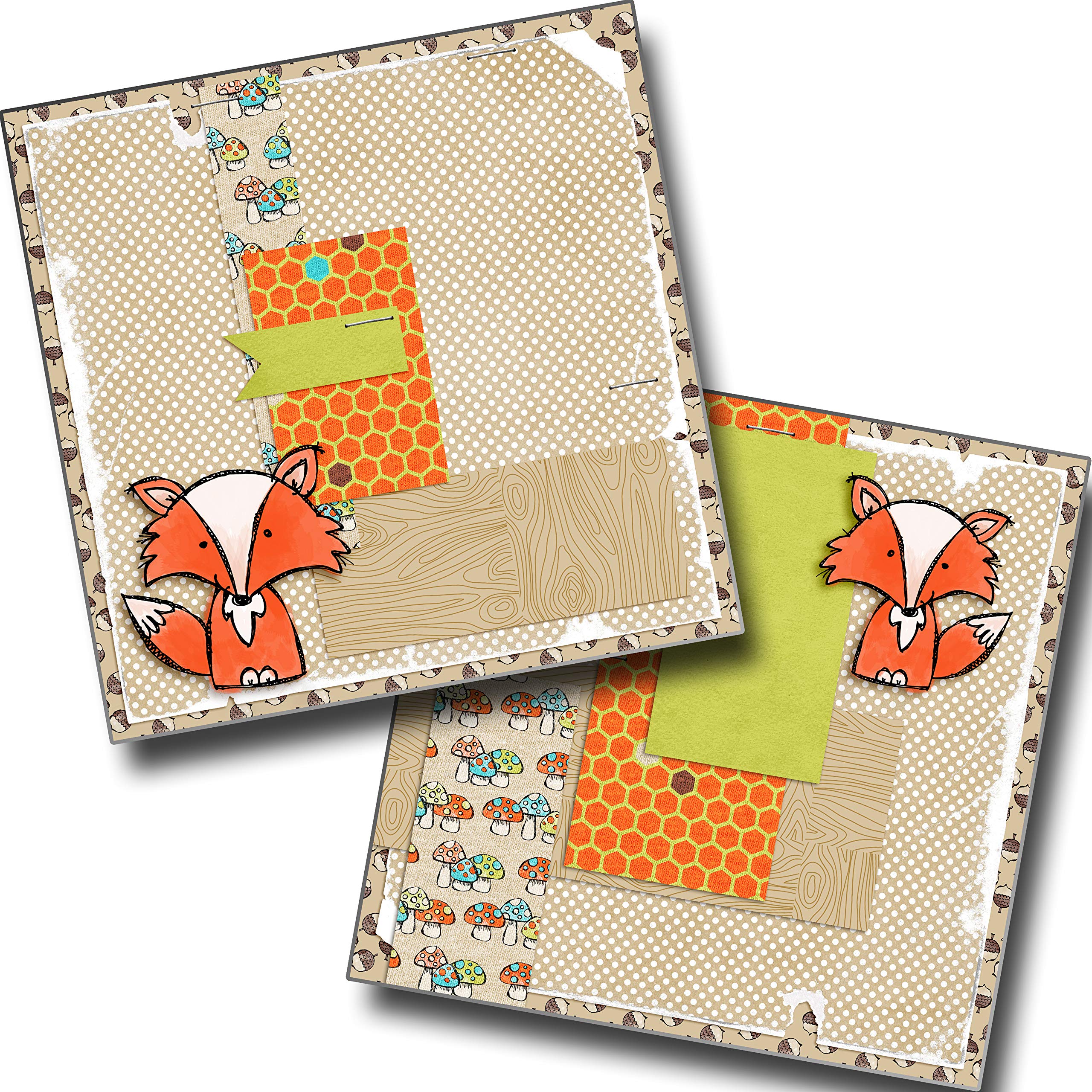 Fox Scrapbook Paper
