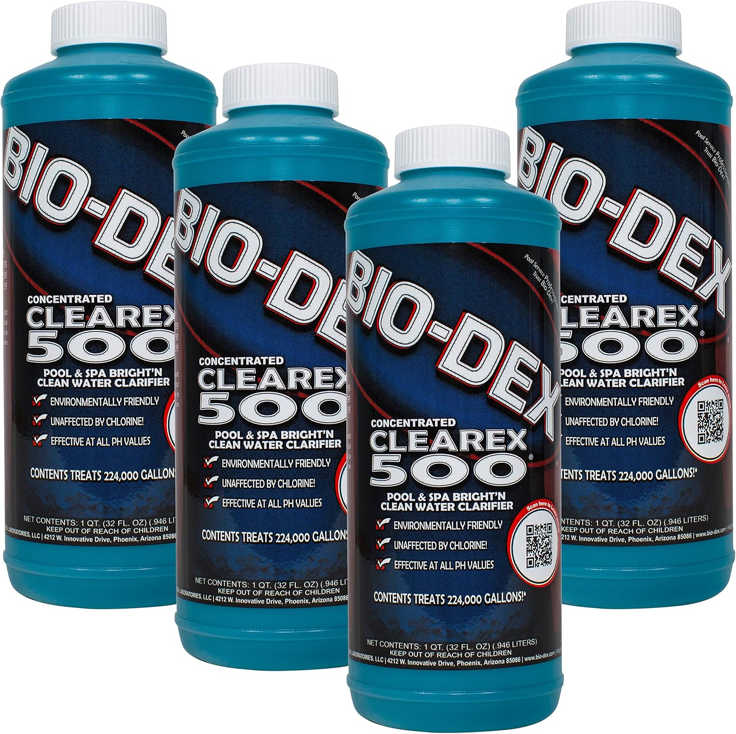 Amazon.com : Bio-Dex Clearex 500 (1 qt) (4) : Patio, Lawn & Garden