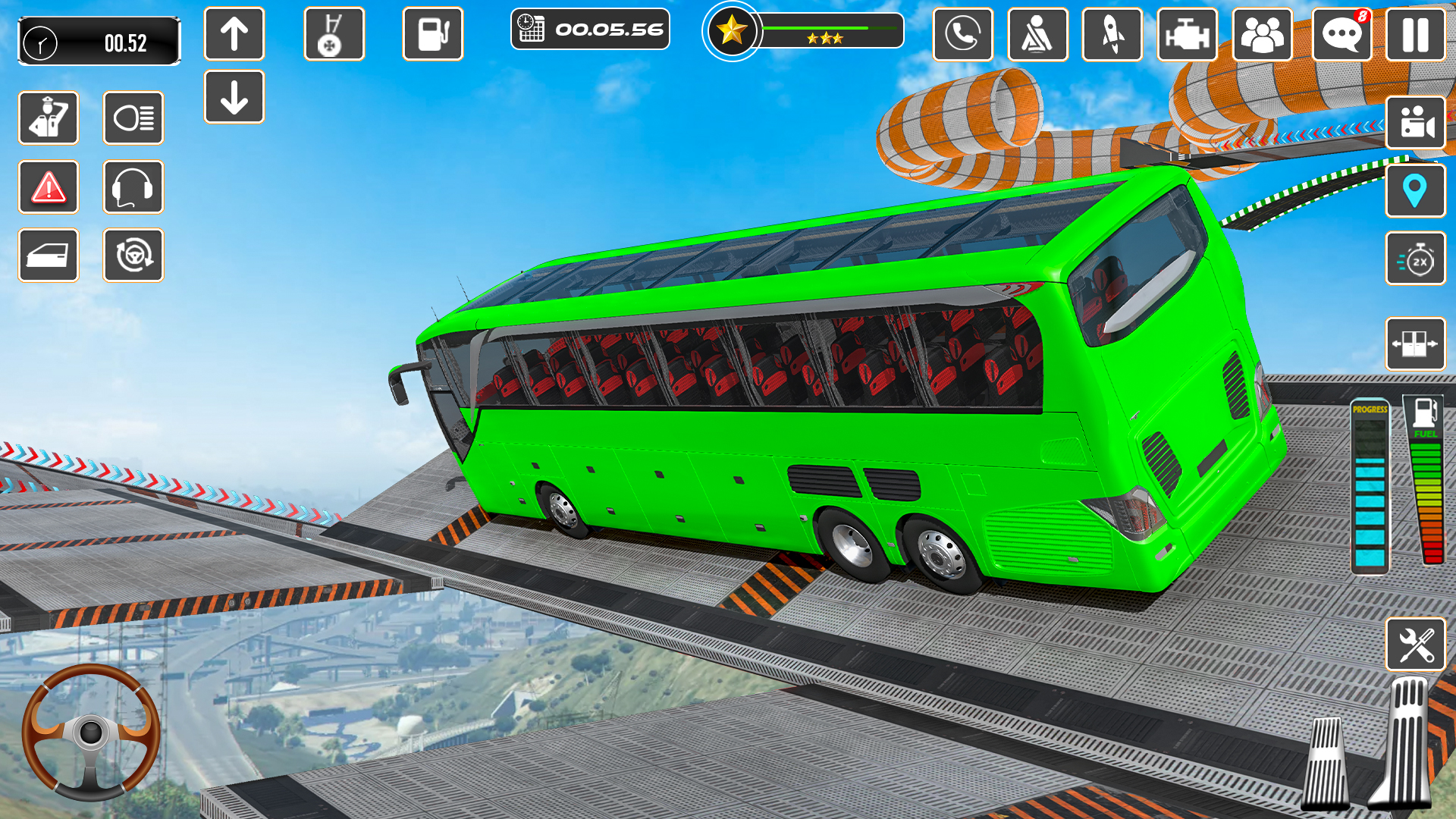 Mega Ramp Coach Bus - Stunt Driving Simulator Games Games 2025 - App on ...