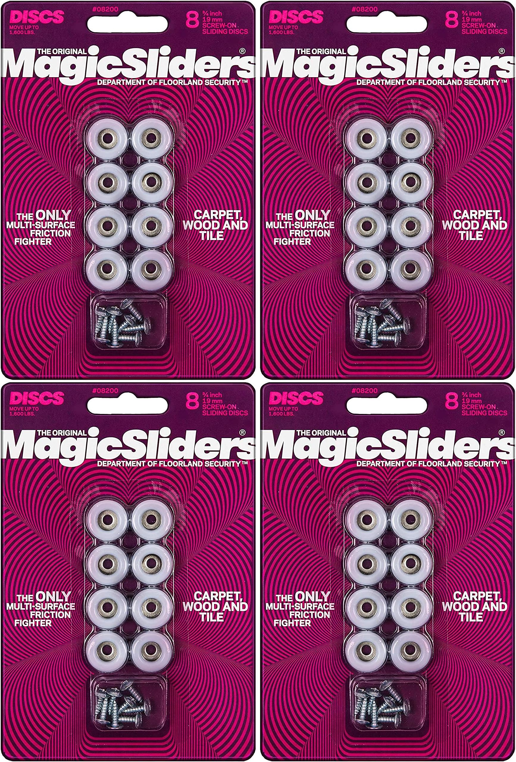 Magic Sliders 4100 Series 4PK 4" RND Sliding Disc, 1, Blue - Furniture ...