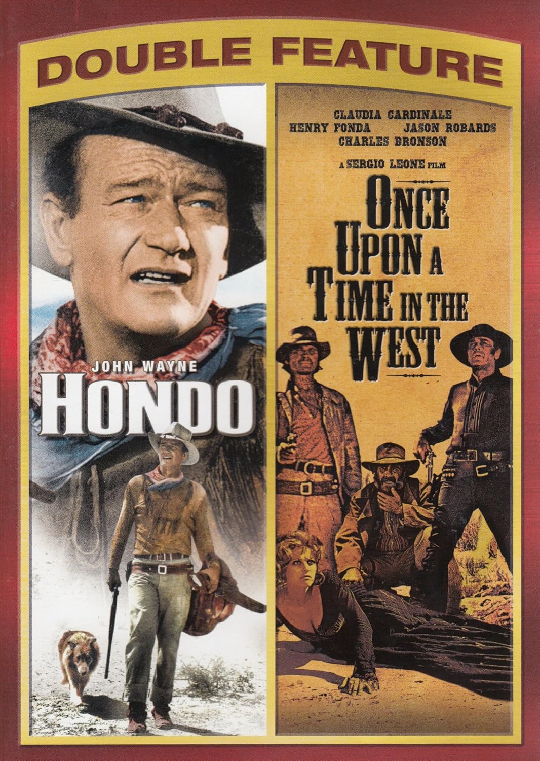 Hondo (John Wayne) & Once Upon a Time in the West (Cardinale/Fonda ...