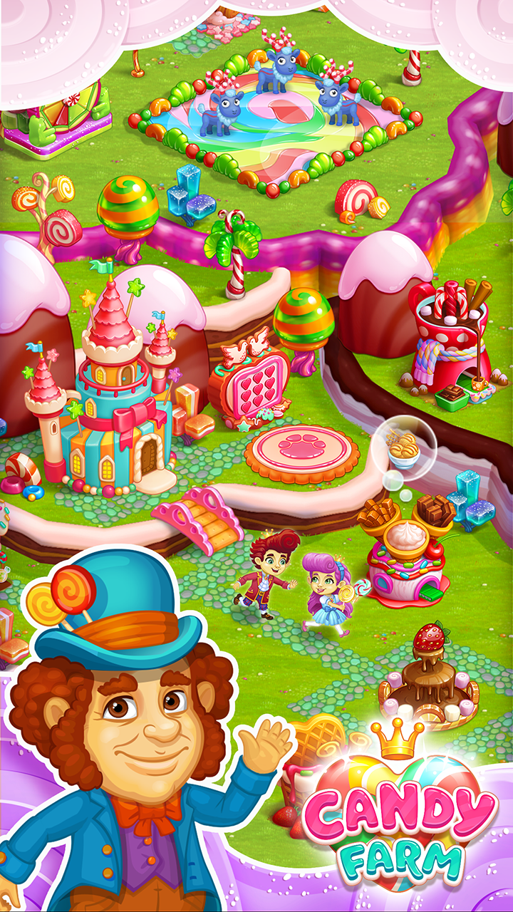Sweet Candy Farm with magic Bubbles and Puzzles - App on Amazon Appstore