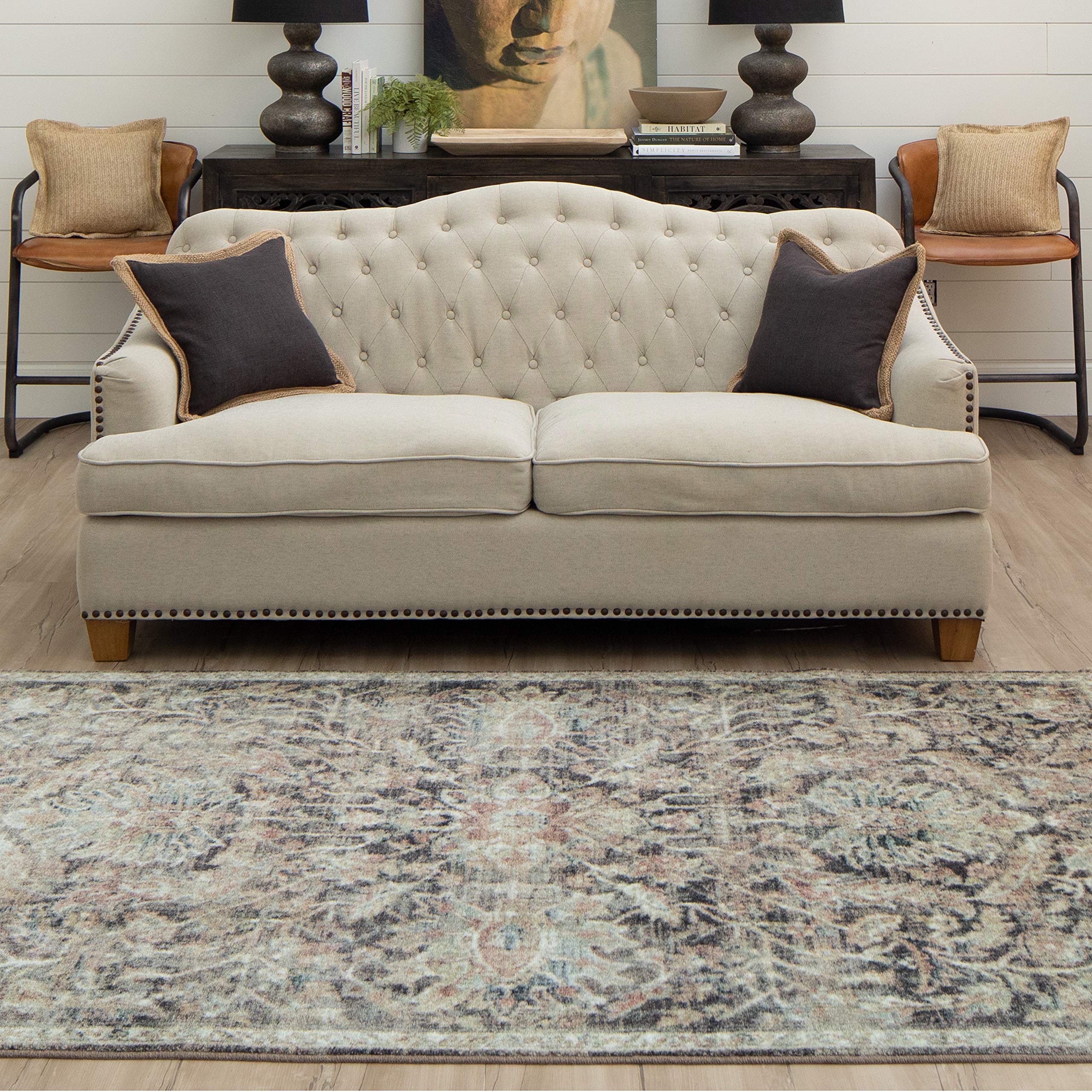 Mohawk Home Elizabeth Area Rug, 5'x8', Gray