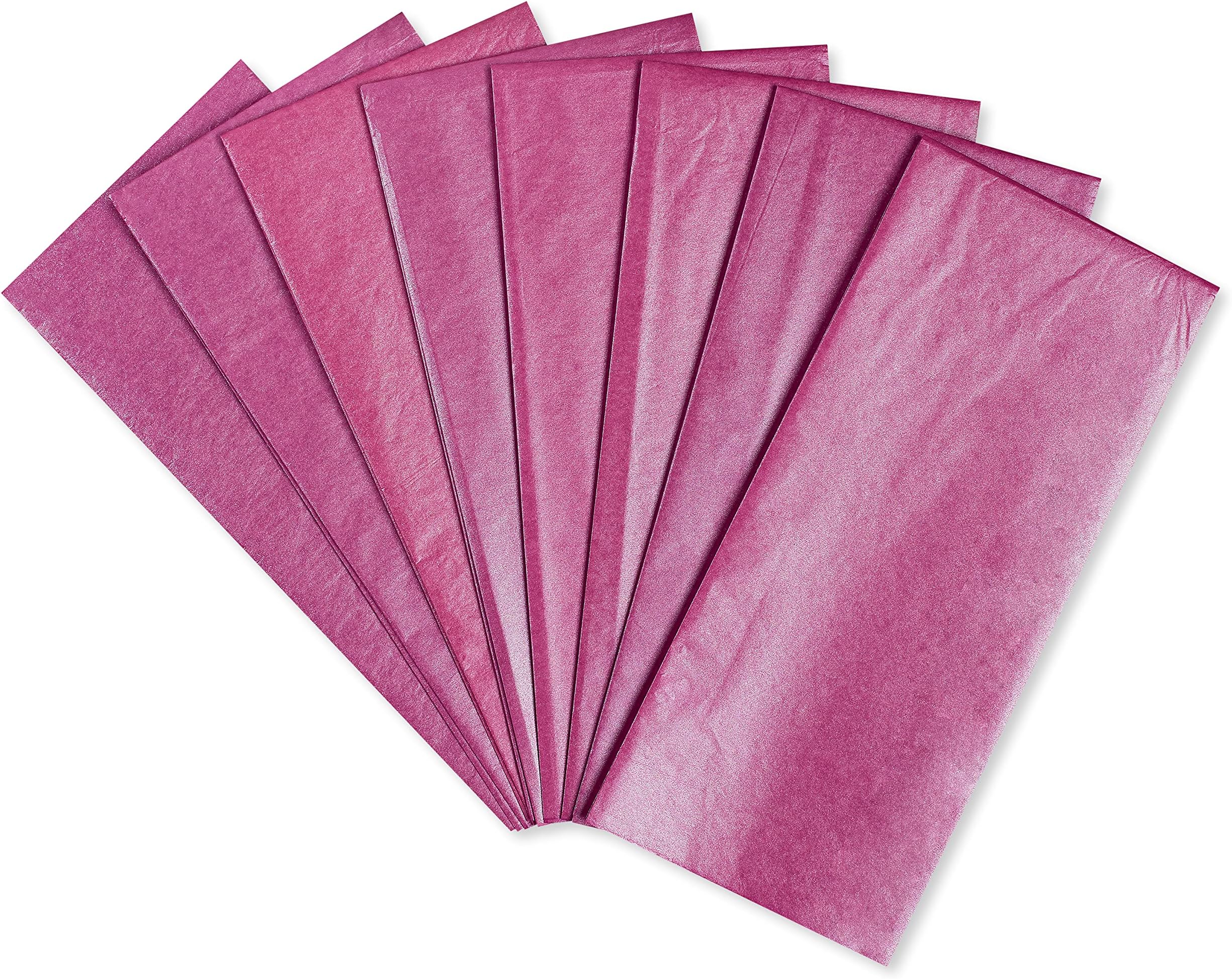 Amazon.com: Papyrus 8 Sheet Sparkle Pink Tissue Paper for Gifts ...