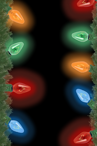 Christmas Lights Wallpaper Red