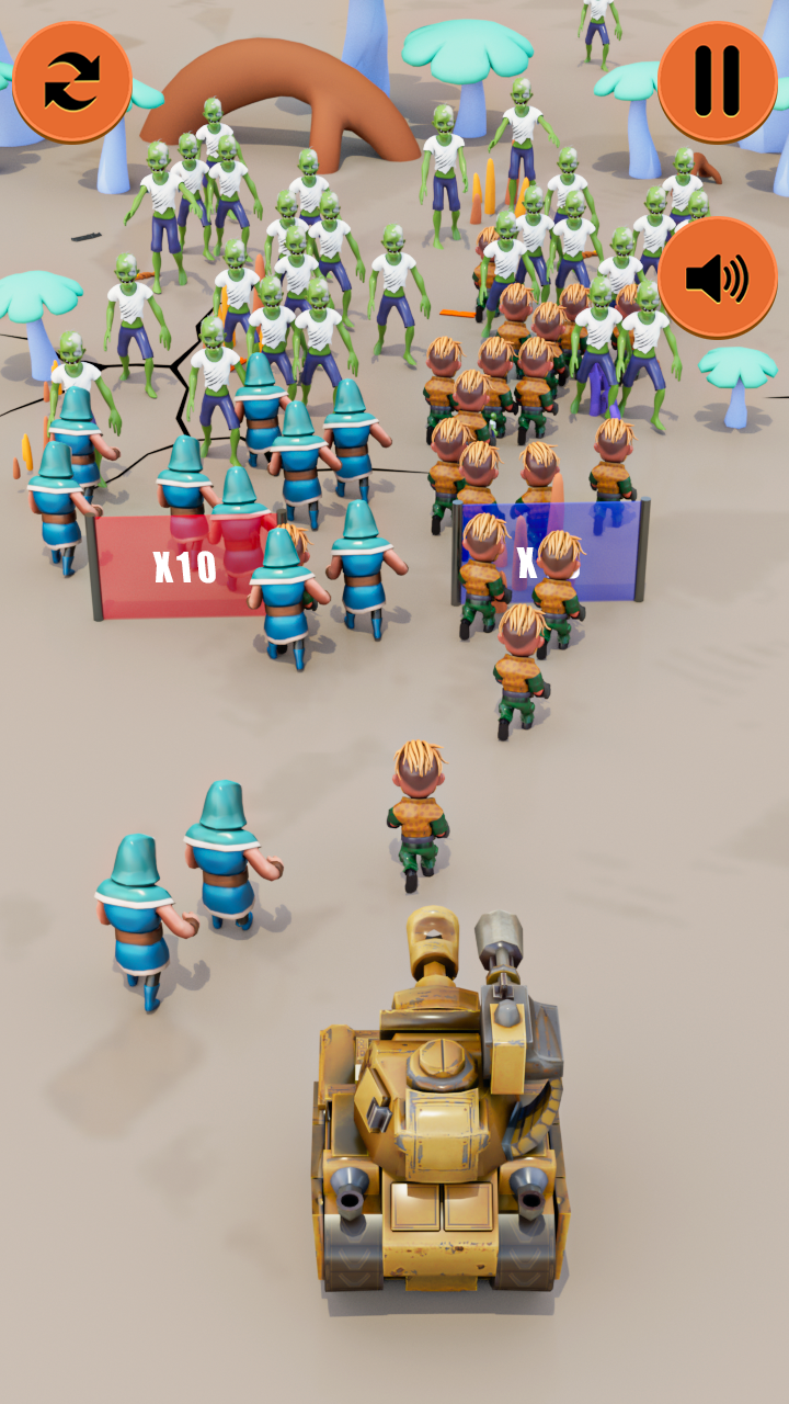 Zombie Epic Fighting Warrior Mob Control Survival Battle Game - Gold ...