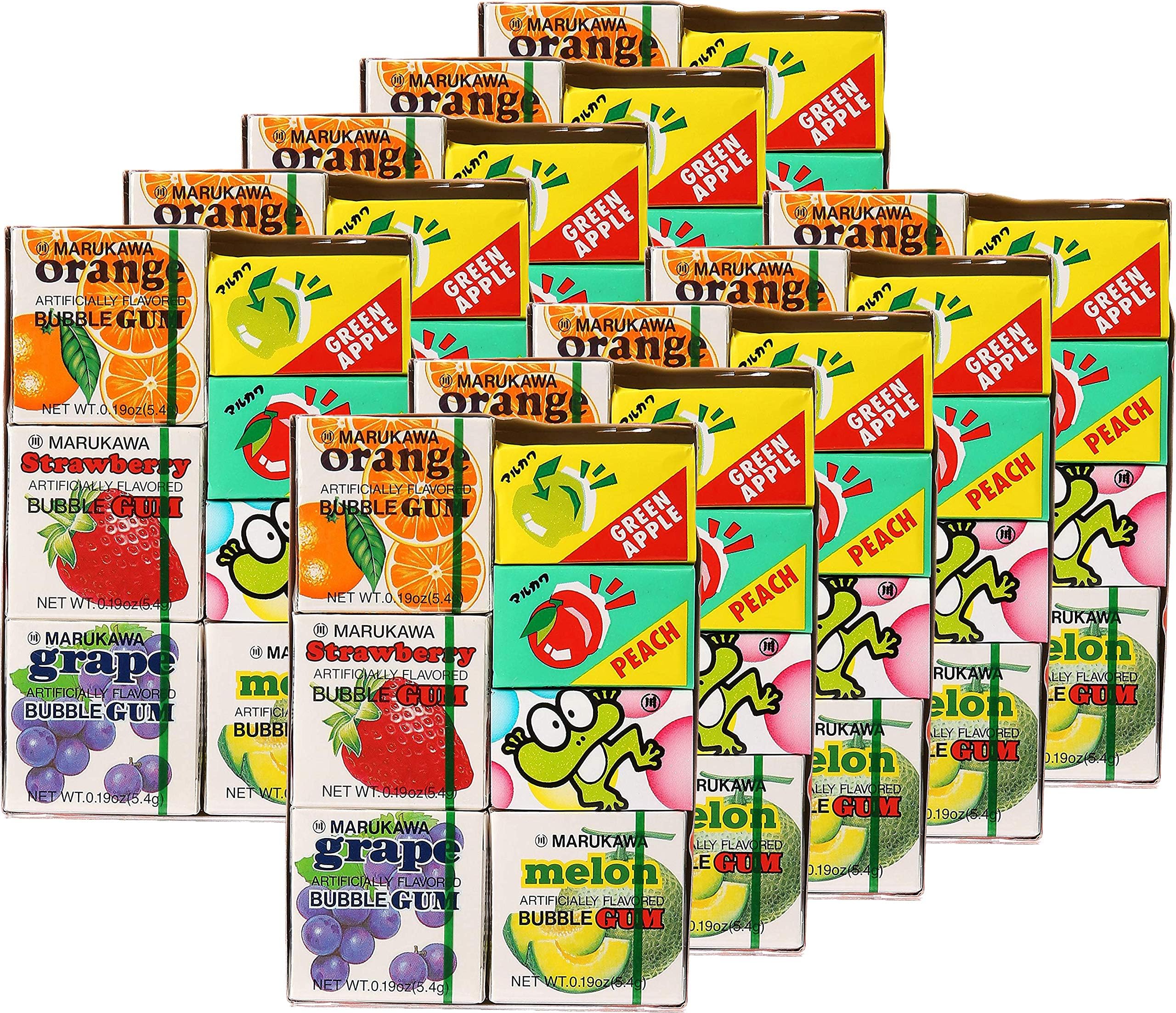 Amazon.com : Authentic Japanese Marukawa Grape Flavored Fusen Gum 48 ...