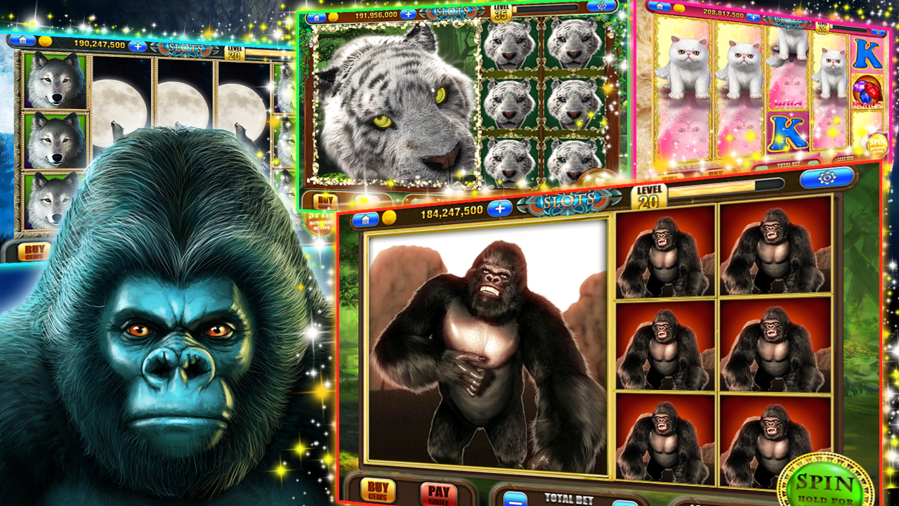 FREE vegas Slots Gorilla Slot Machine games: play Las Vegas 777 slot ...