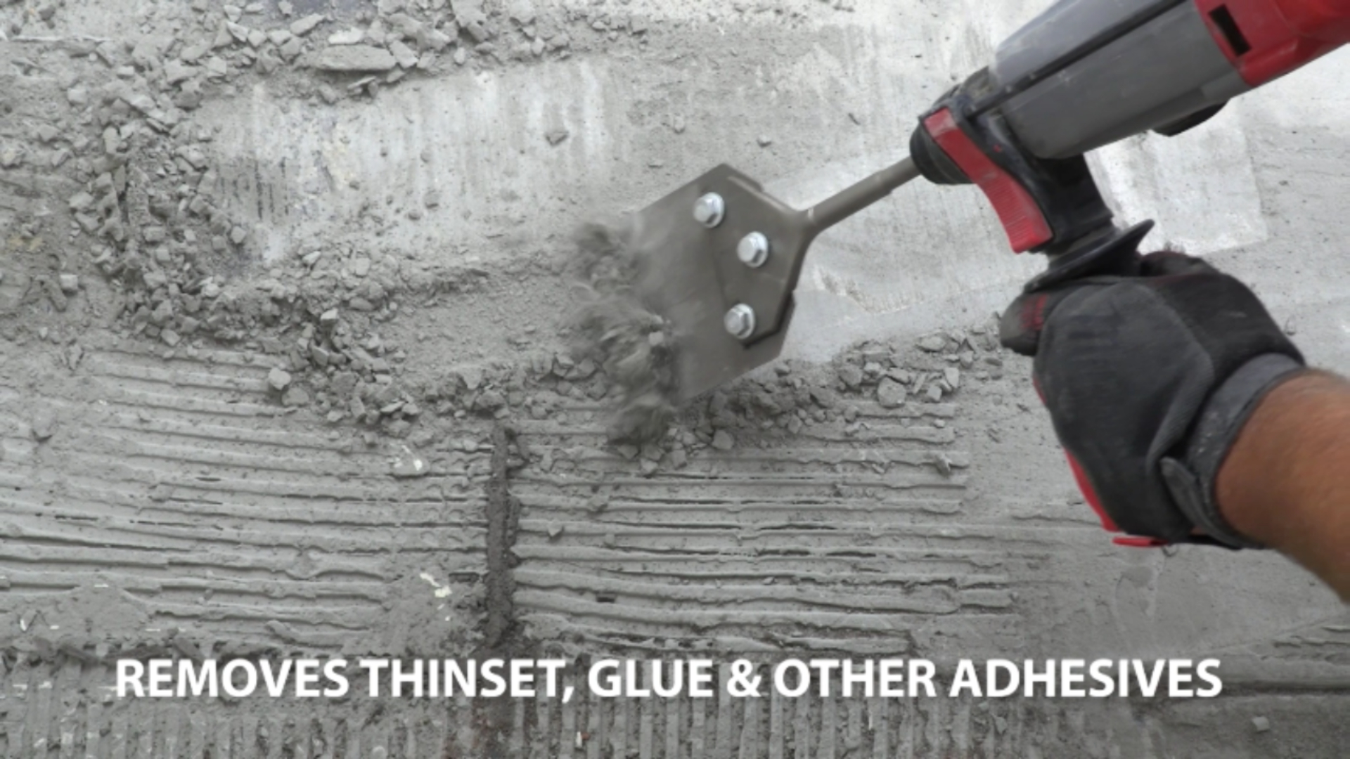Watch 4-in Wide THINSET REMOVAL BIT, Floor Scraper, SDS Plus!!! ﹙4" X ...