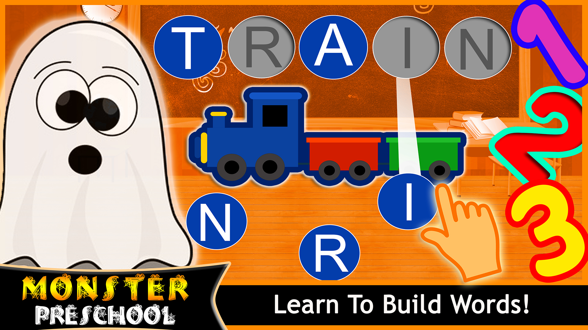 Halloween Monster games for kids & toddlers - Free educational ...