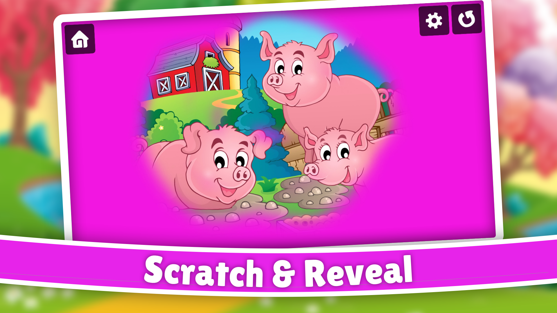 Kids Cow Farm Scratch Off Game - Amazing scratching game for kiddies ...