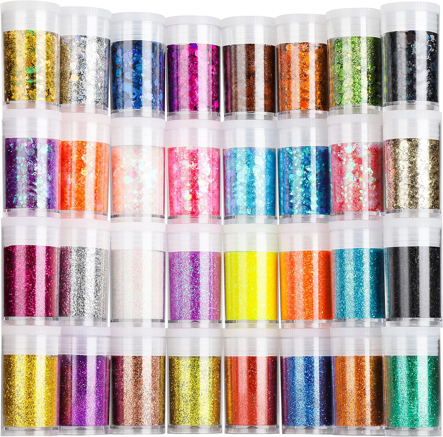 Amazon.com : Teenitor Glitter, Fine Glitters and Holographic Chunky ...