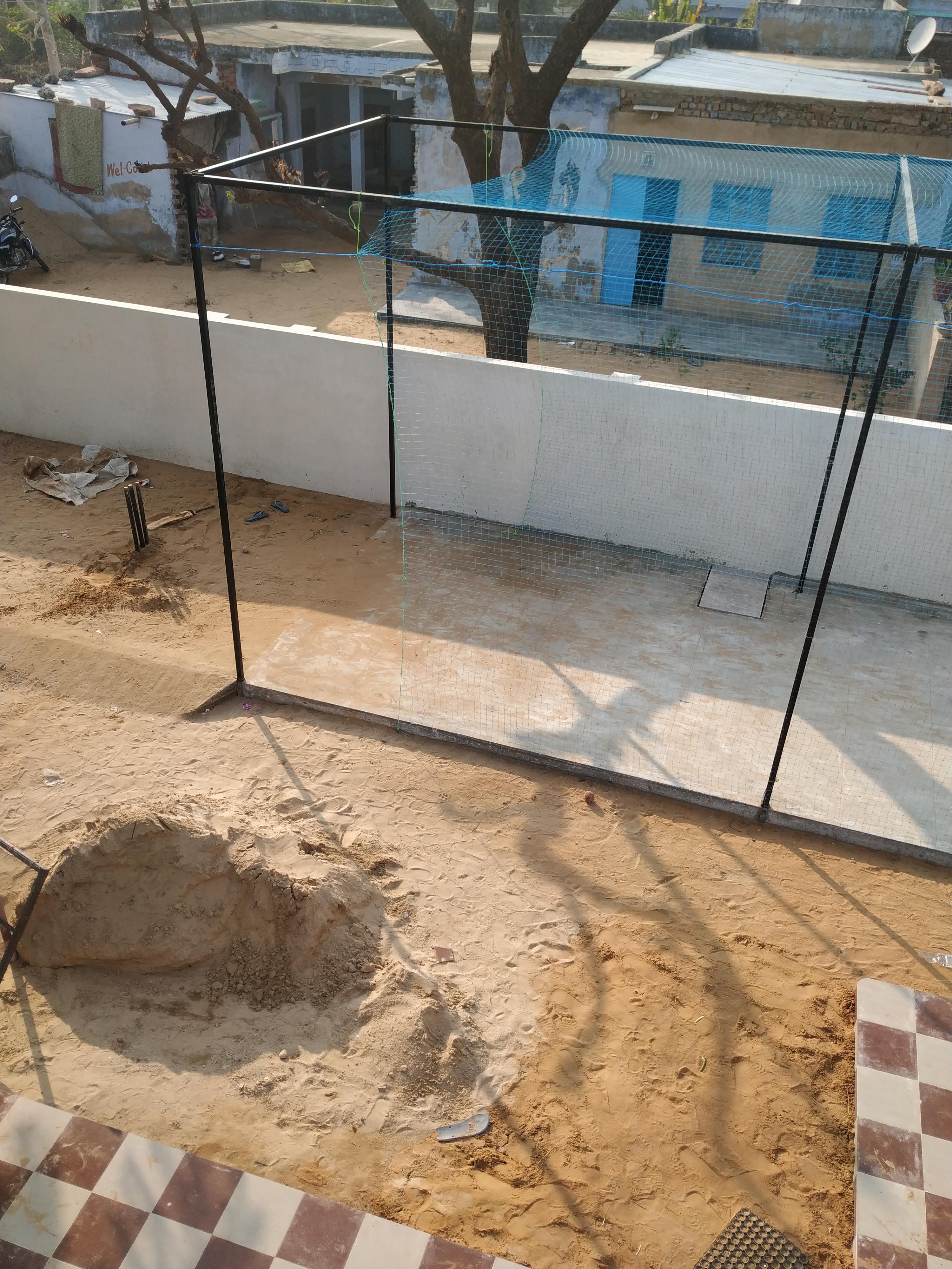 Raisco 50x12x15 Readymade Cricket Net with Roof (Blue) : Amazon.in ...