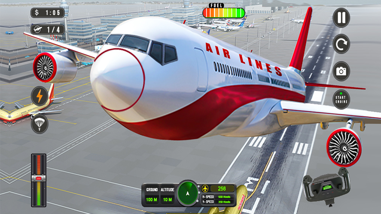 Real Plane Pilot Flying Simulation Game: Airplane Flight Missions ...