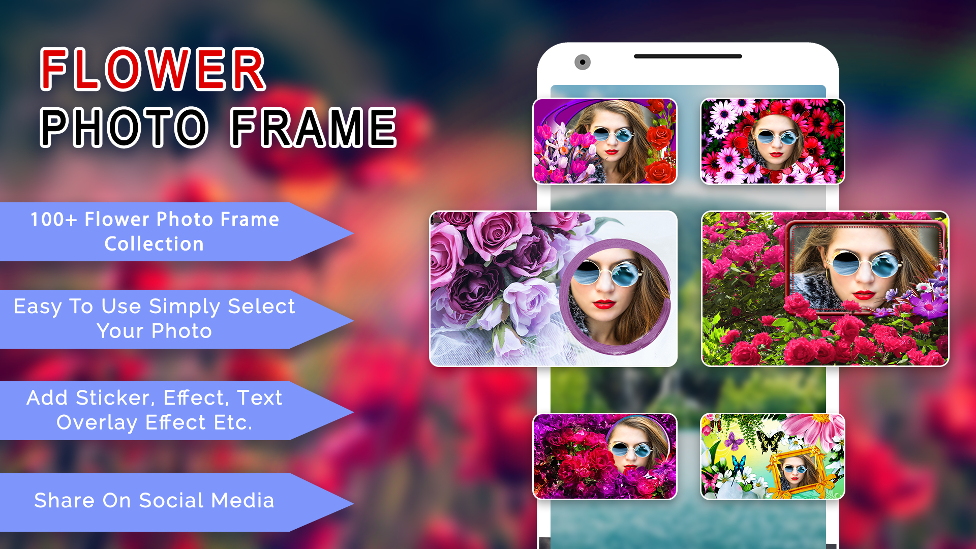 Flower Photo Frame Effects