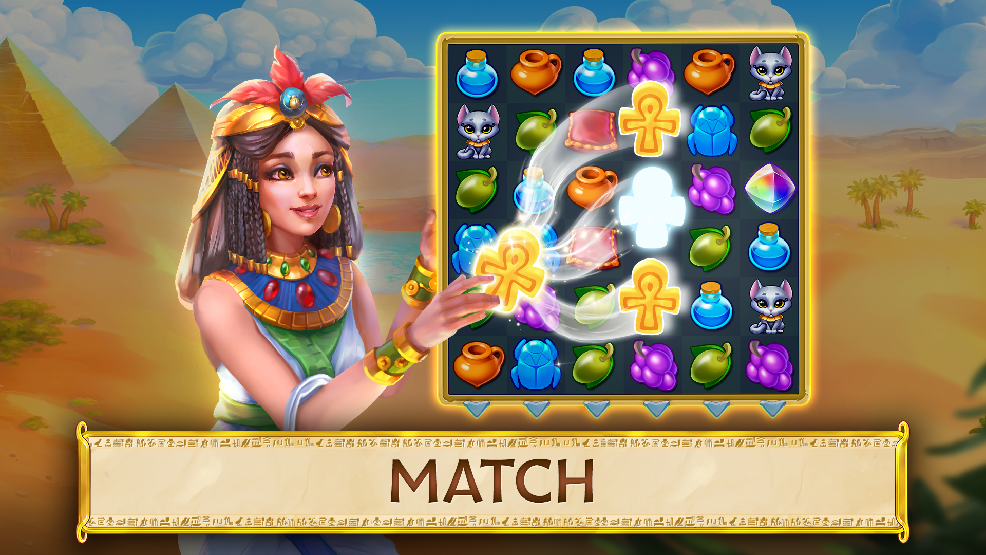 Jewels of Egypt - Match 3: Gems & Diamonds Puzzle Games - App on Amazon ...
