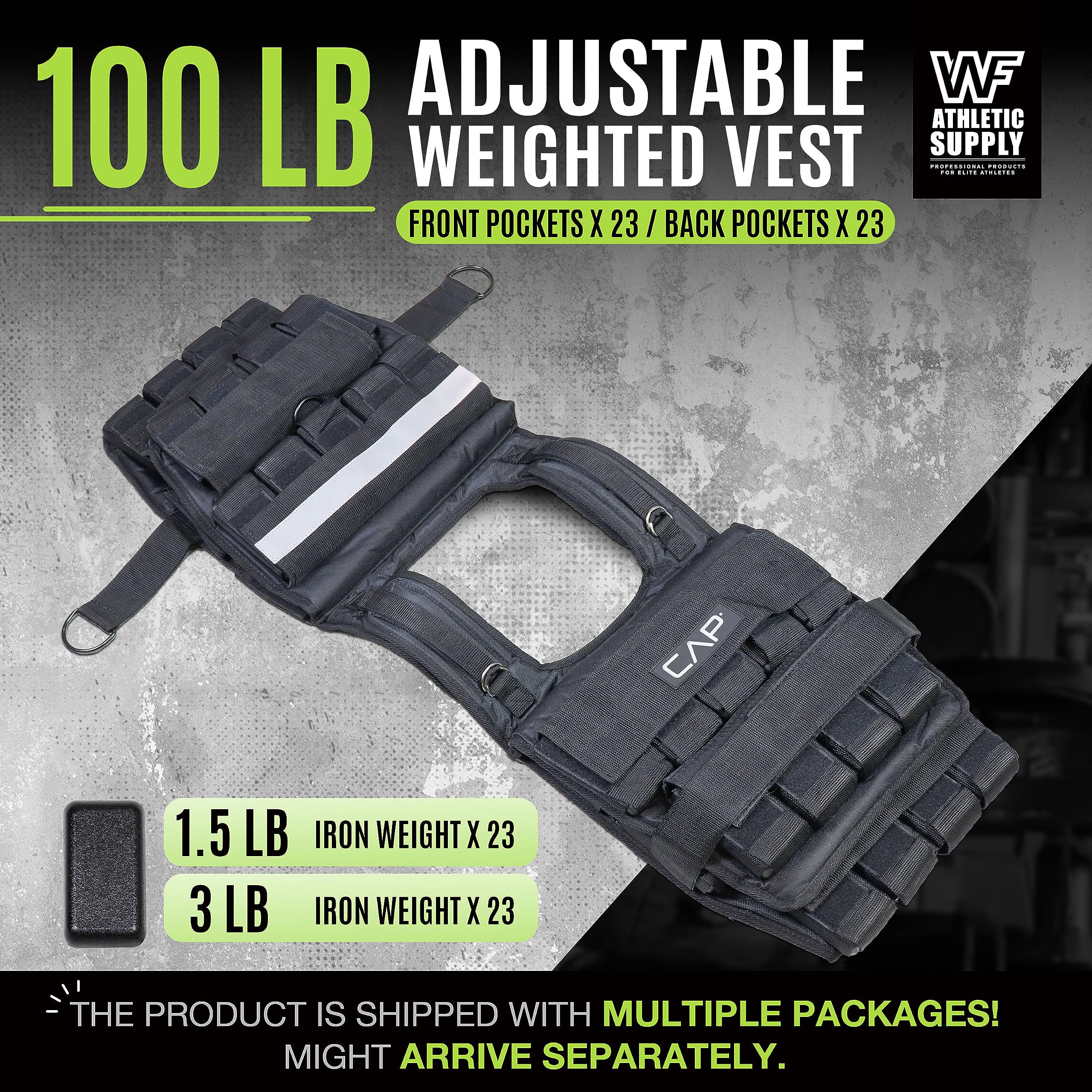 Snapklik.com : Adjustable Weighted Vest For Strength Training, Workout ...