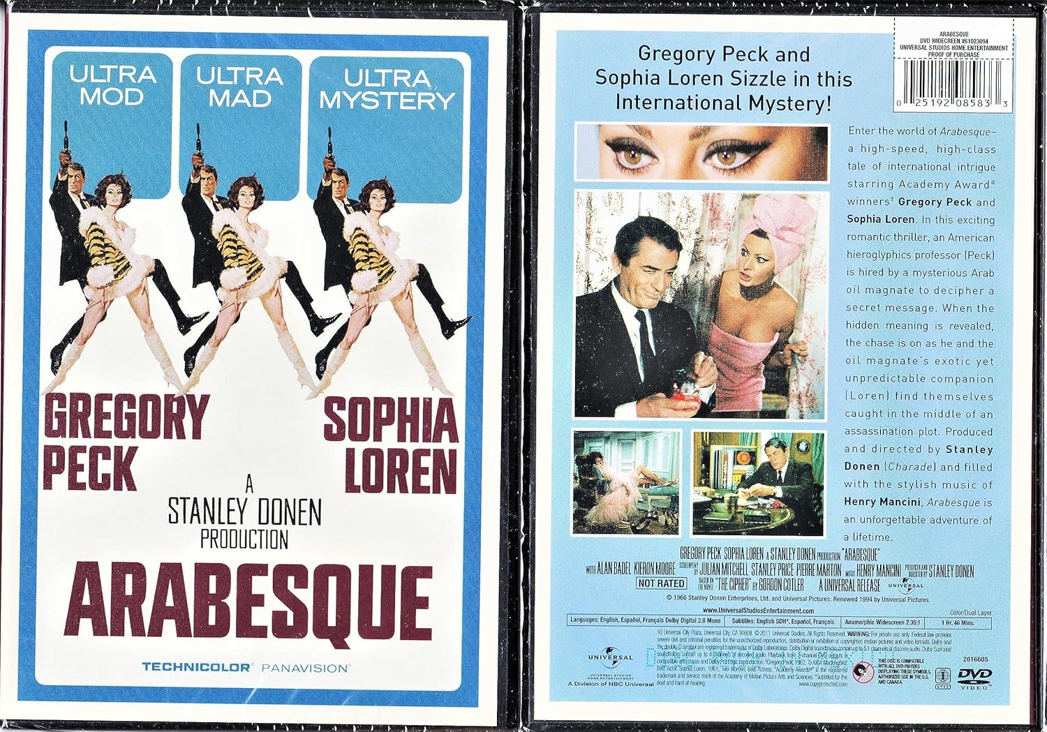 Arabesque [DVD] [1966] [Region 1] [US Import] [NTSC]: Amazon.co.uk: DVD ...