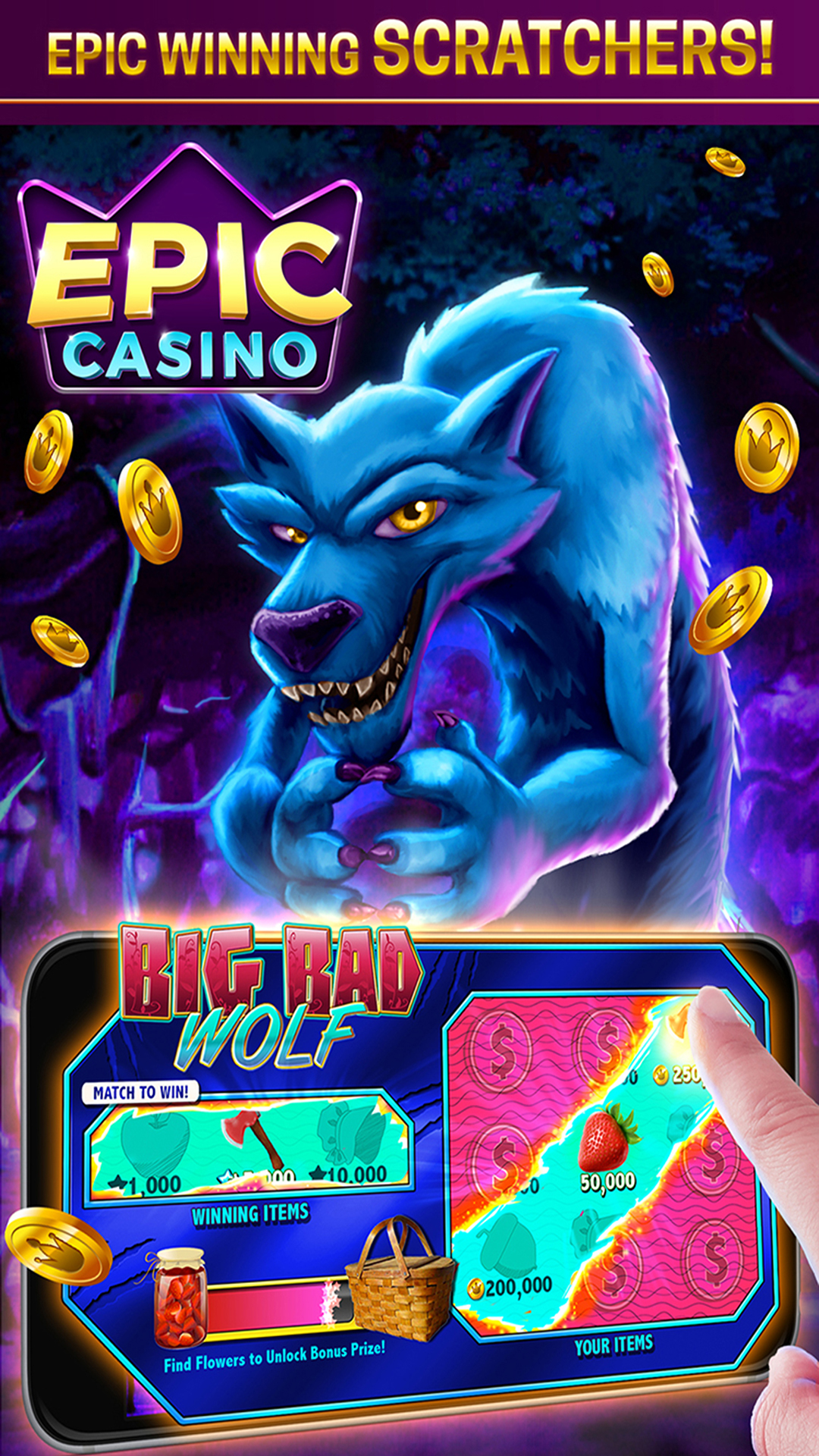 Epic Casino - Vegas Slots + Scratchers - Aplicativo na Amazon Appstore