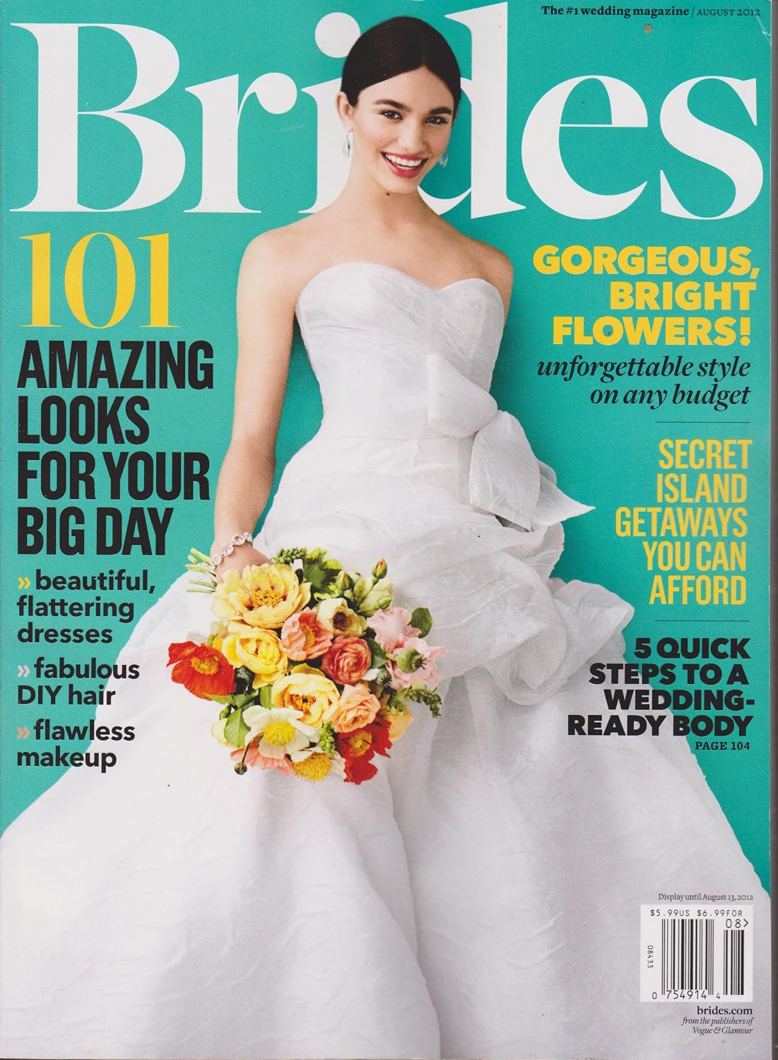 Brides Magazine (August 2012): unknown author: Amazon.com: Books