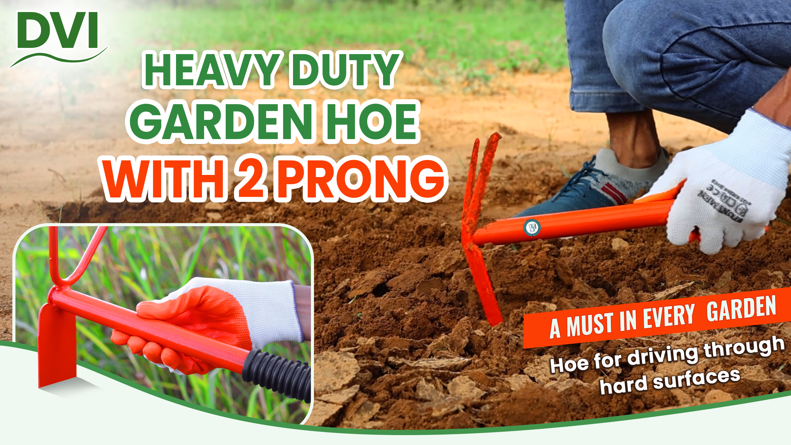 Watch DVI GARDEN HOE WITH TWO PRONG ﹙ Working Video ﹚ on Amazon Live