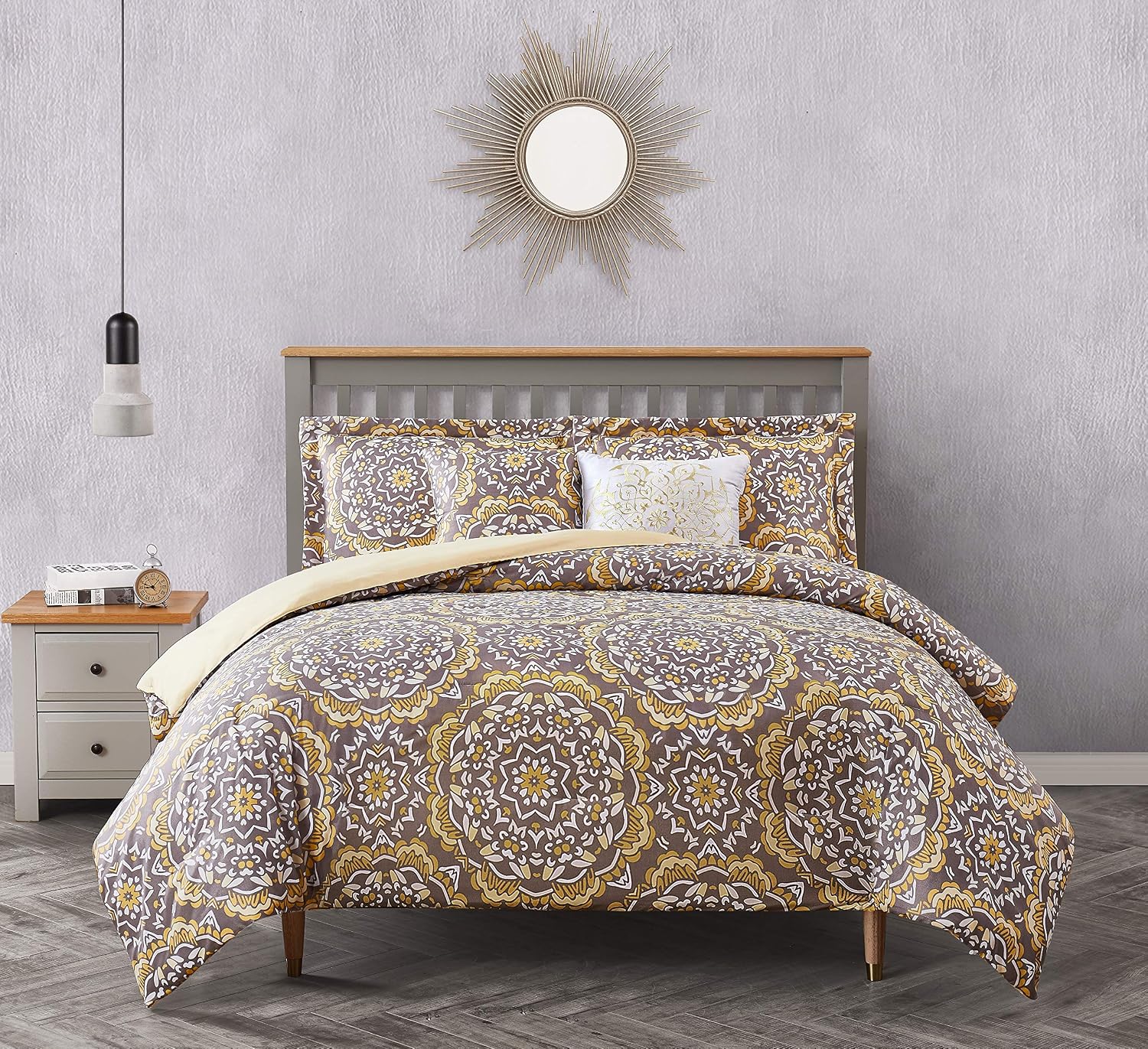 Amazon.com: Boho Living – Comforter Set | Arcadia King Bedding | 5 ...