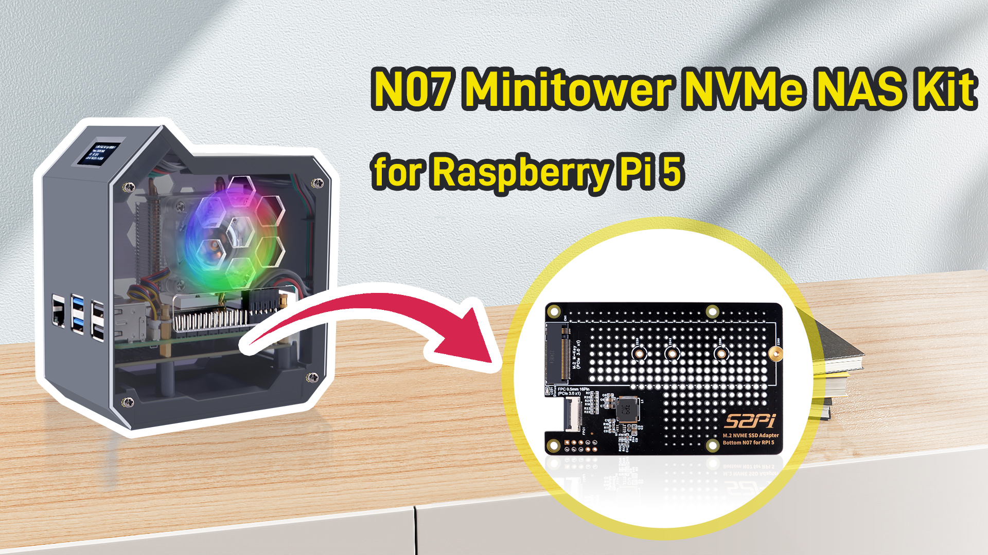 Watch GeeekPi N07 Mini Tower NVMe NAS Kit for Raspberry Pi 5 on Amazon Live