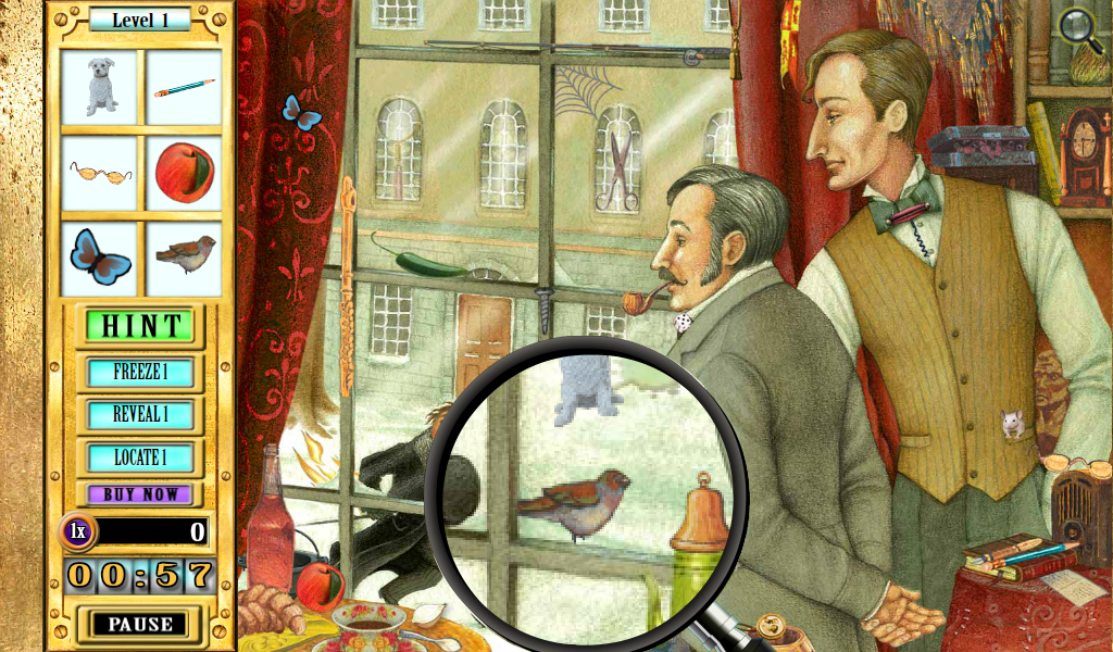 Hidden Object Game Jr FREE - Sherlock Holmes: The Emerald Crown - App ...
