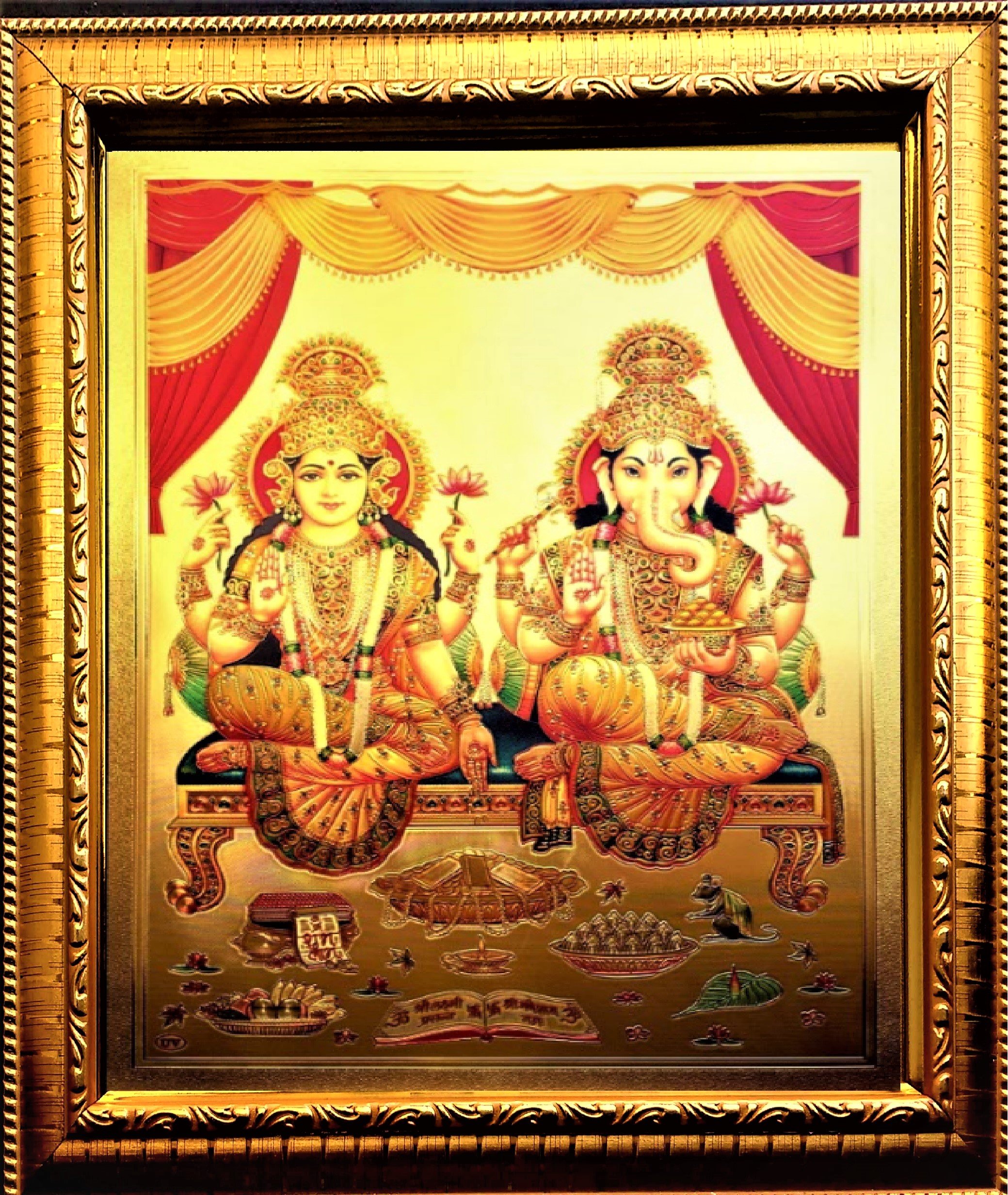 Buy ADA Handicraft Hindu Lord Goddess God Ganesha Lakshmi Religious ...