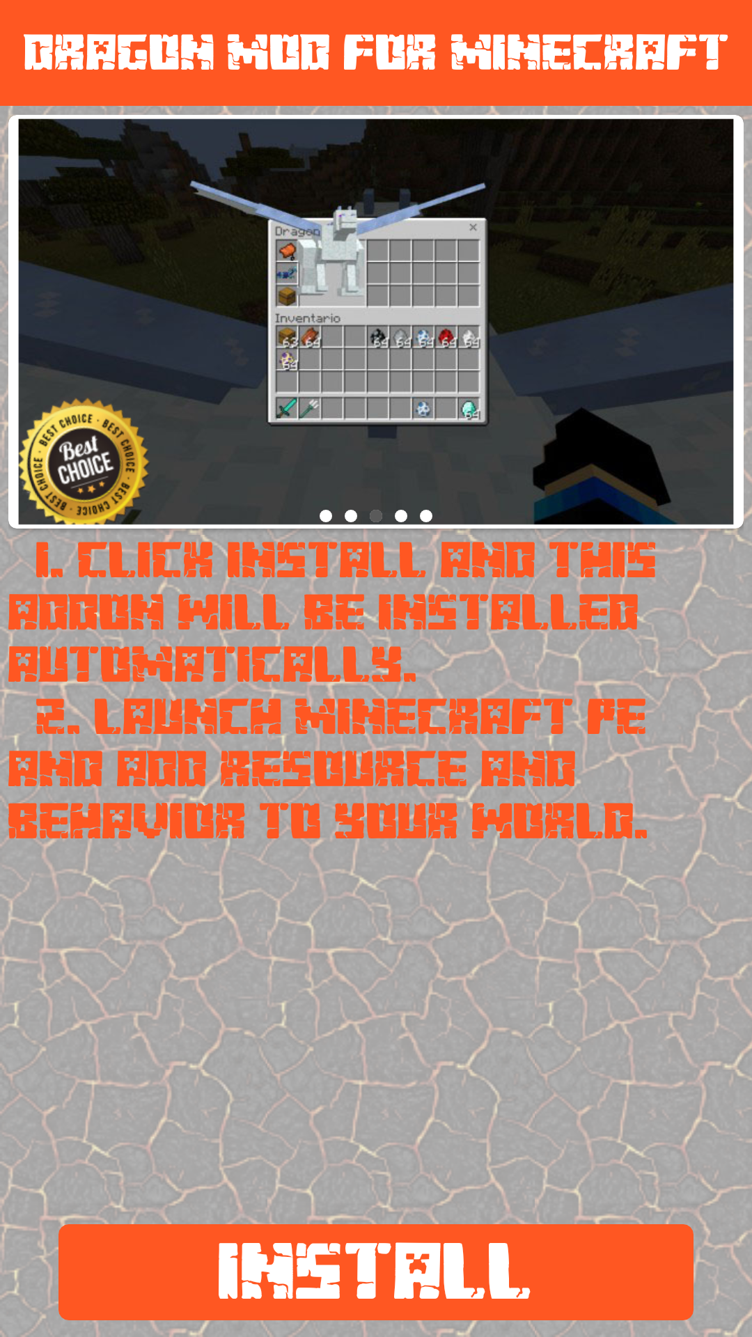 Dragon Mod for Minecraft PE: Ride & Tame 6+ Epic Dragons, Magical ...