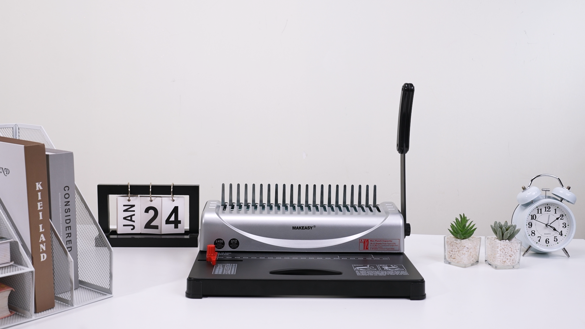 Watch How does the MAKEASY comb binding machine work? on Amazon Live