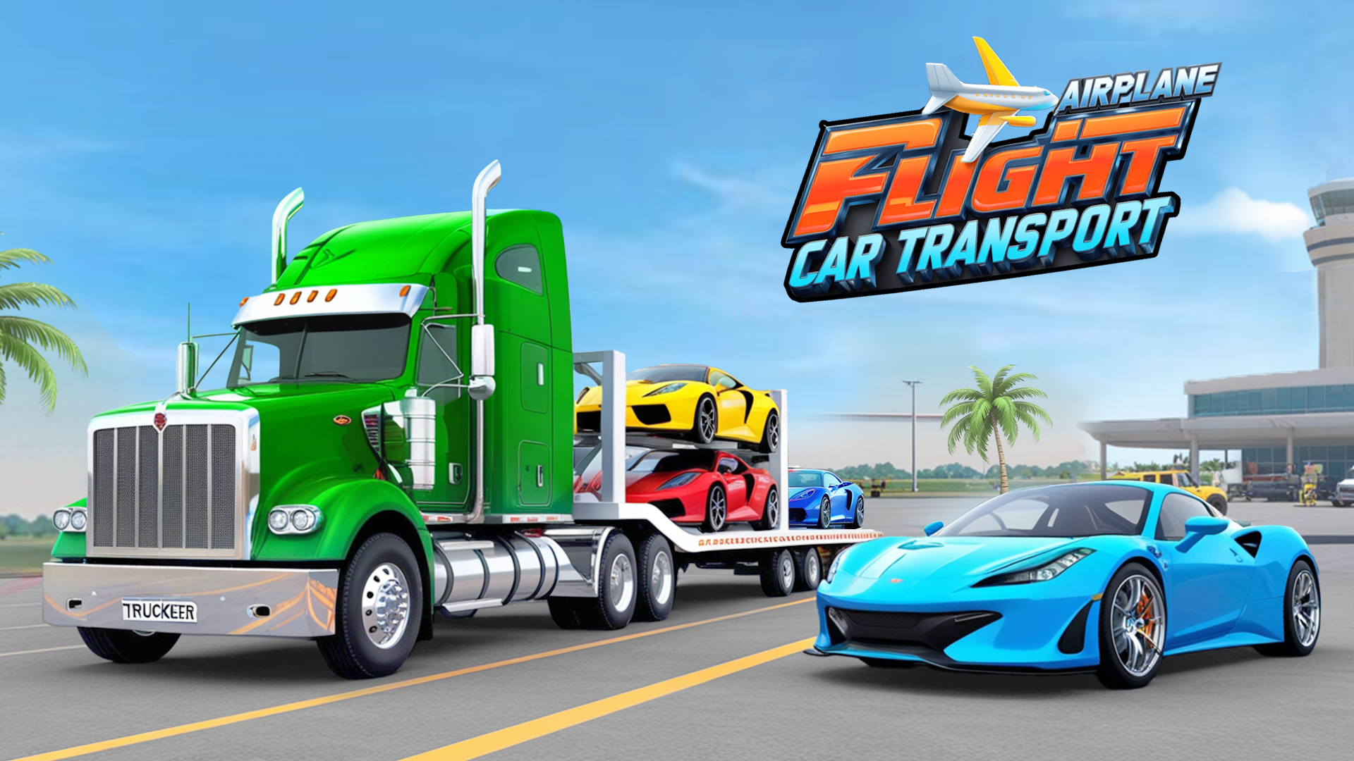 Airplane Flight Pilot Car Transport Cargo Simulator Driving Games ...