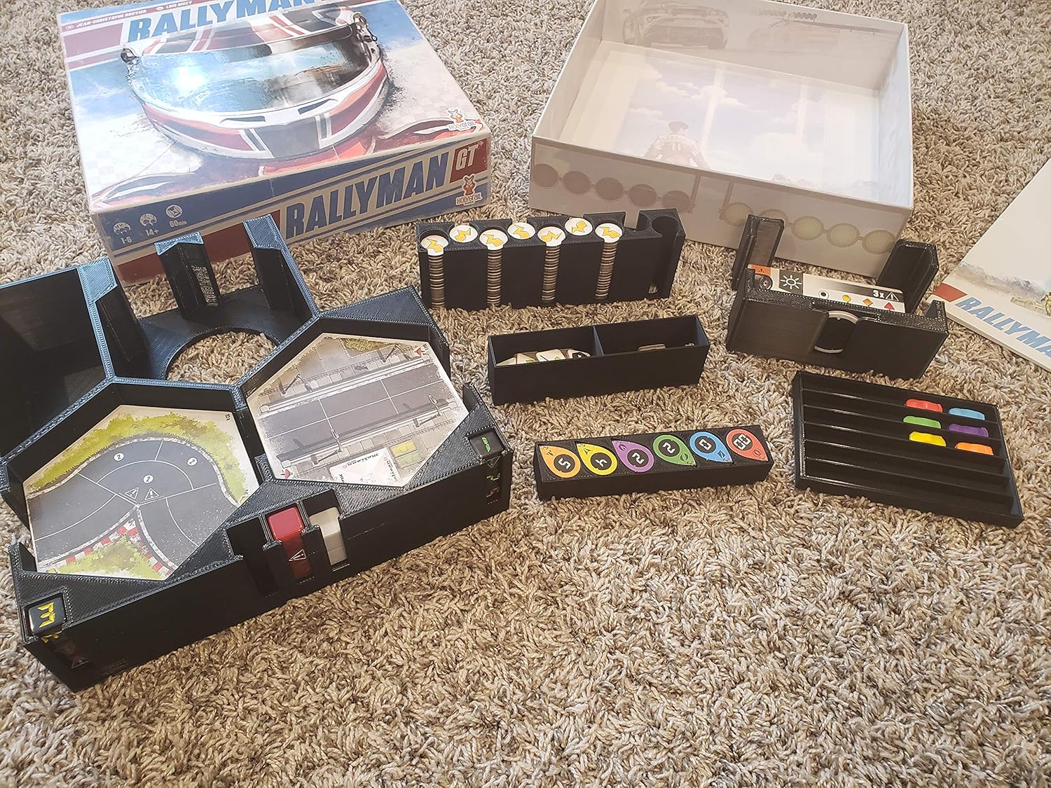 Amazon.com: Insert / Box Organizer & Board Game Clips for Rallyman GT ...