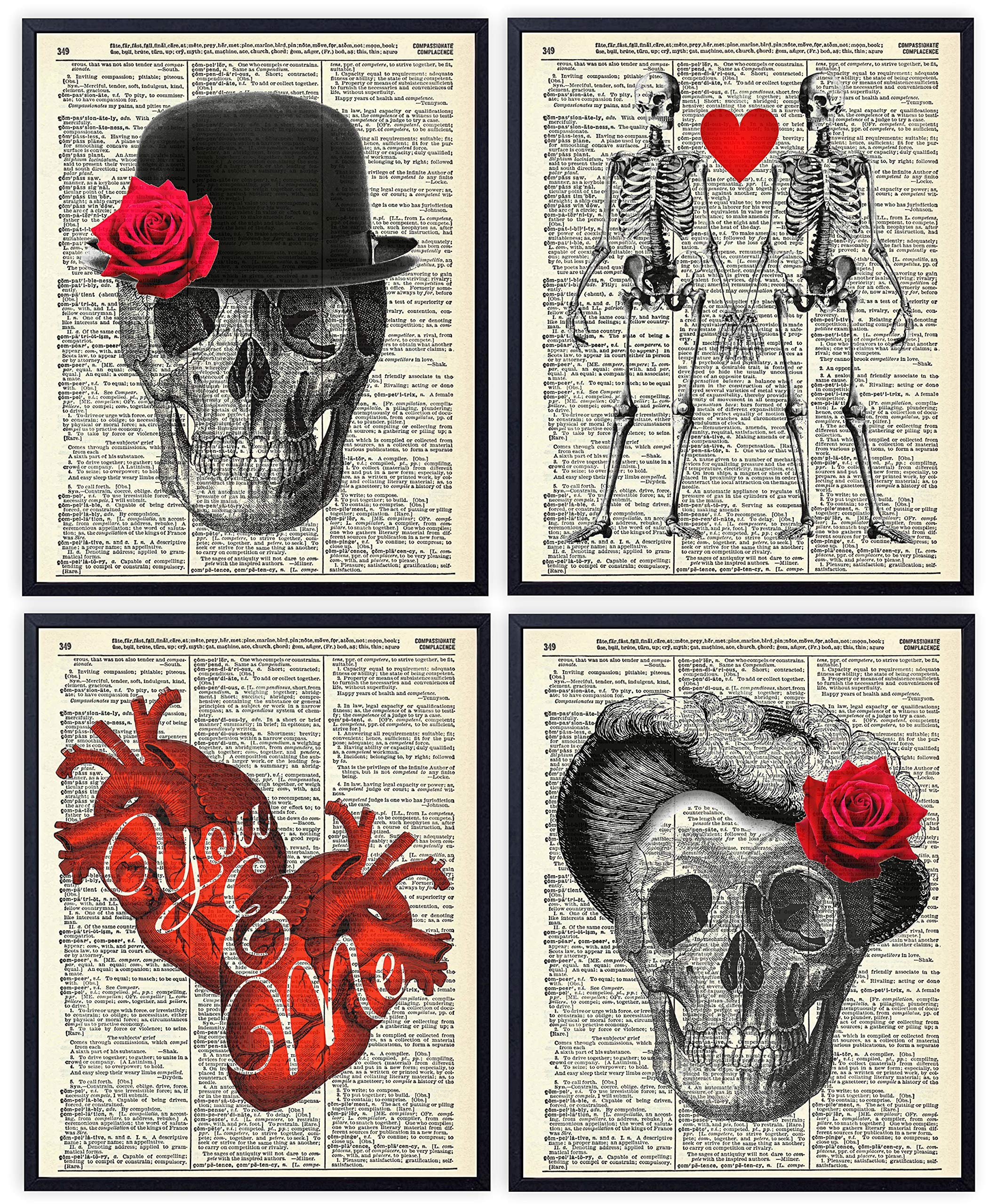 Snapklik.com : Skull, Skeleton Anatomy Vintage Dictionary Art Print ...