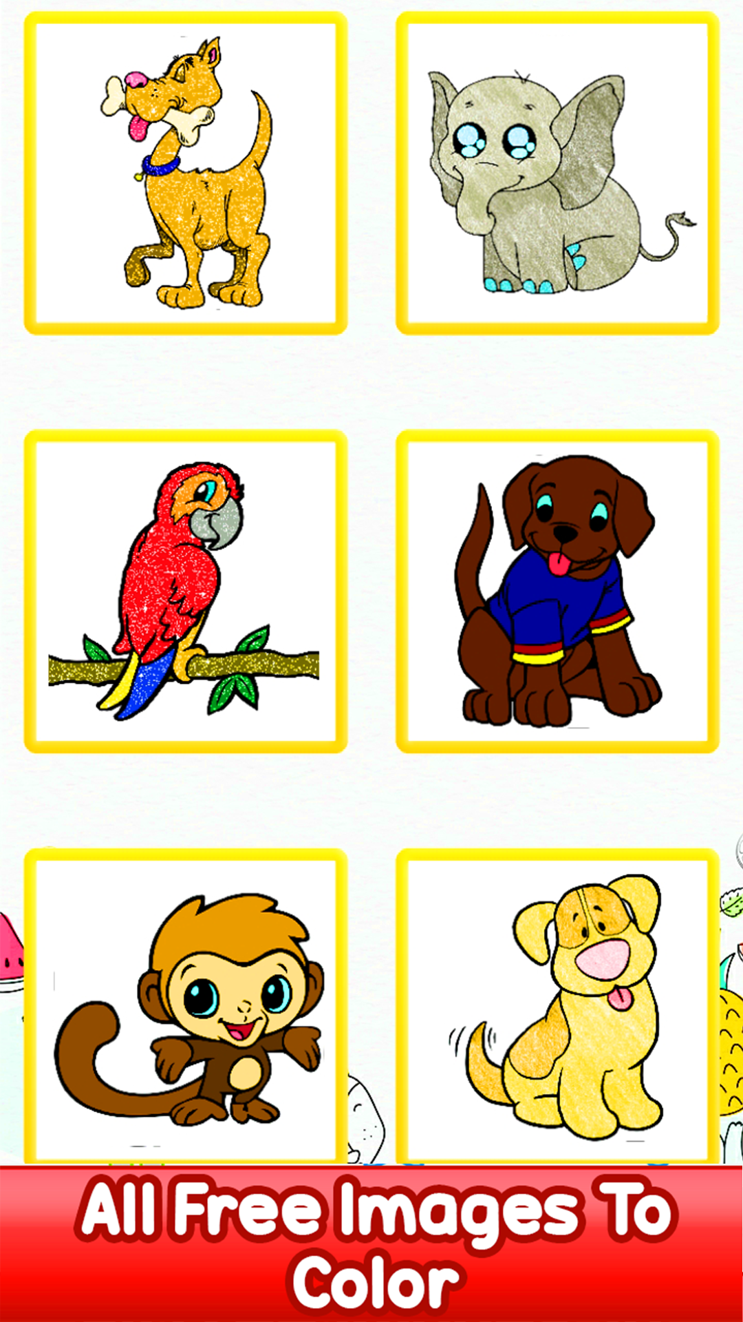 Animals Color by Number Book - Kids Paint + Glitter + Crayon + Oil ...