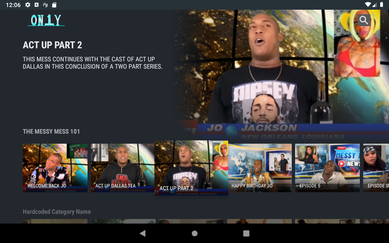 On1y Network Fire TV App - App on Amazon Appstore