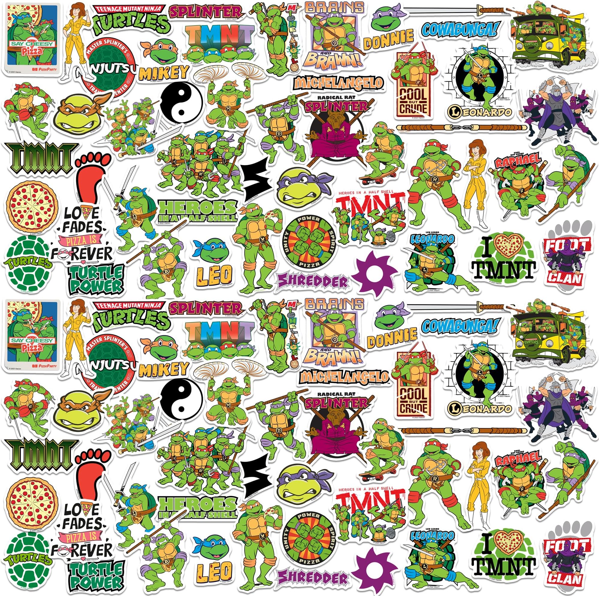 Amazon.com: Teenage Mutant Ninja Turtles TMNT Variety Mix 100ct Vinyl ...
