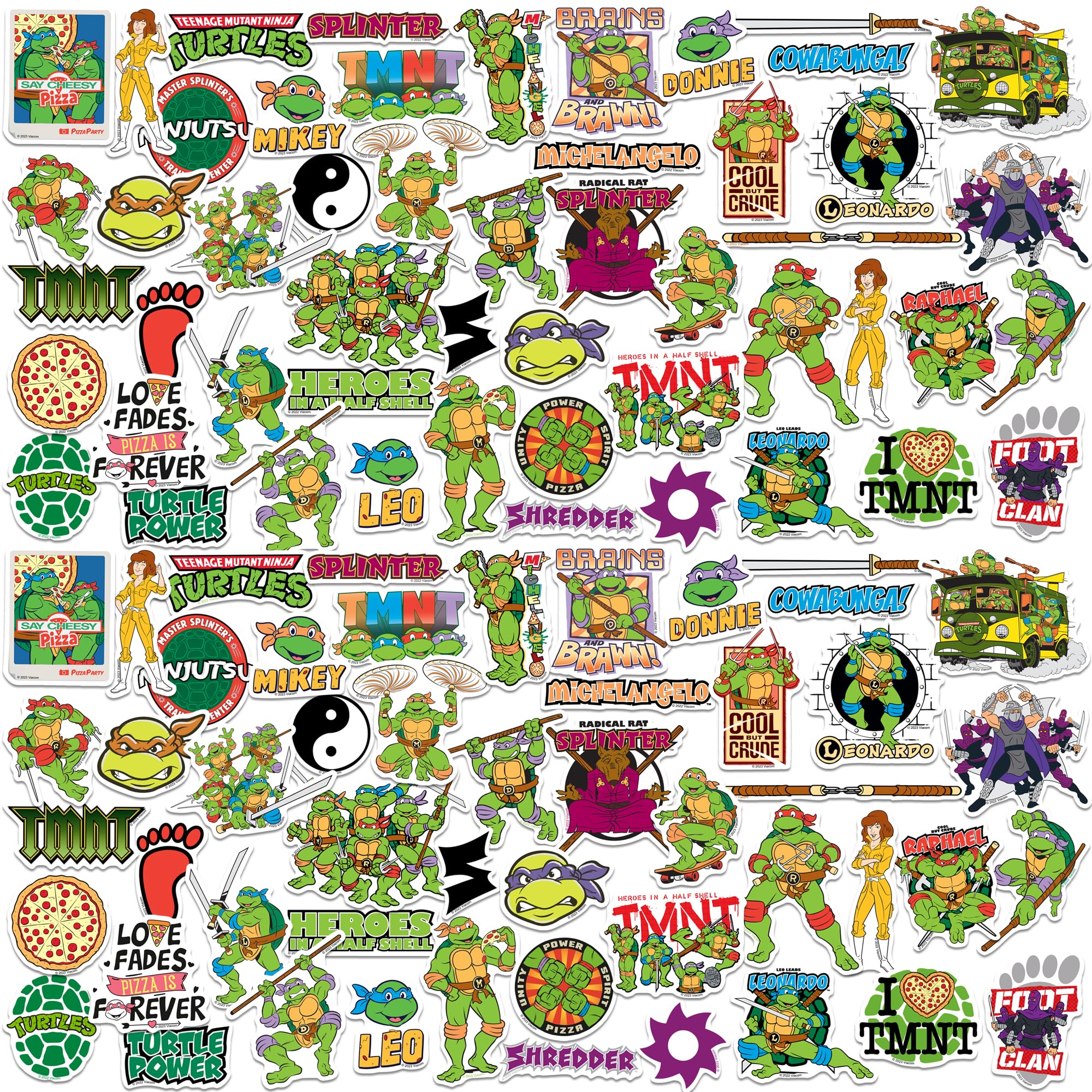 Amazon.com: Teenage Mutant Ninja Turtles TMNT Variety Mix 100ct Vinyl ...