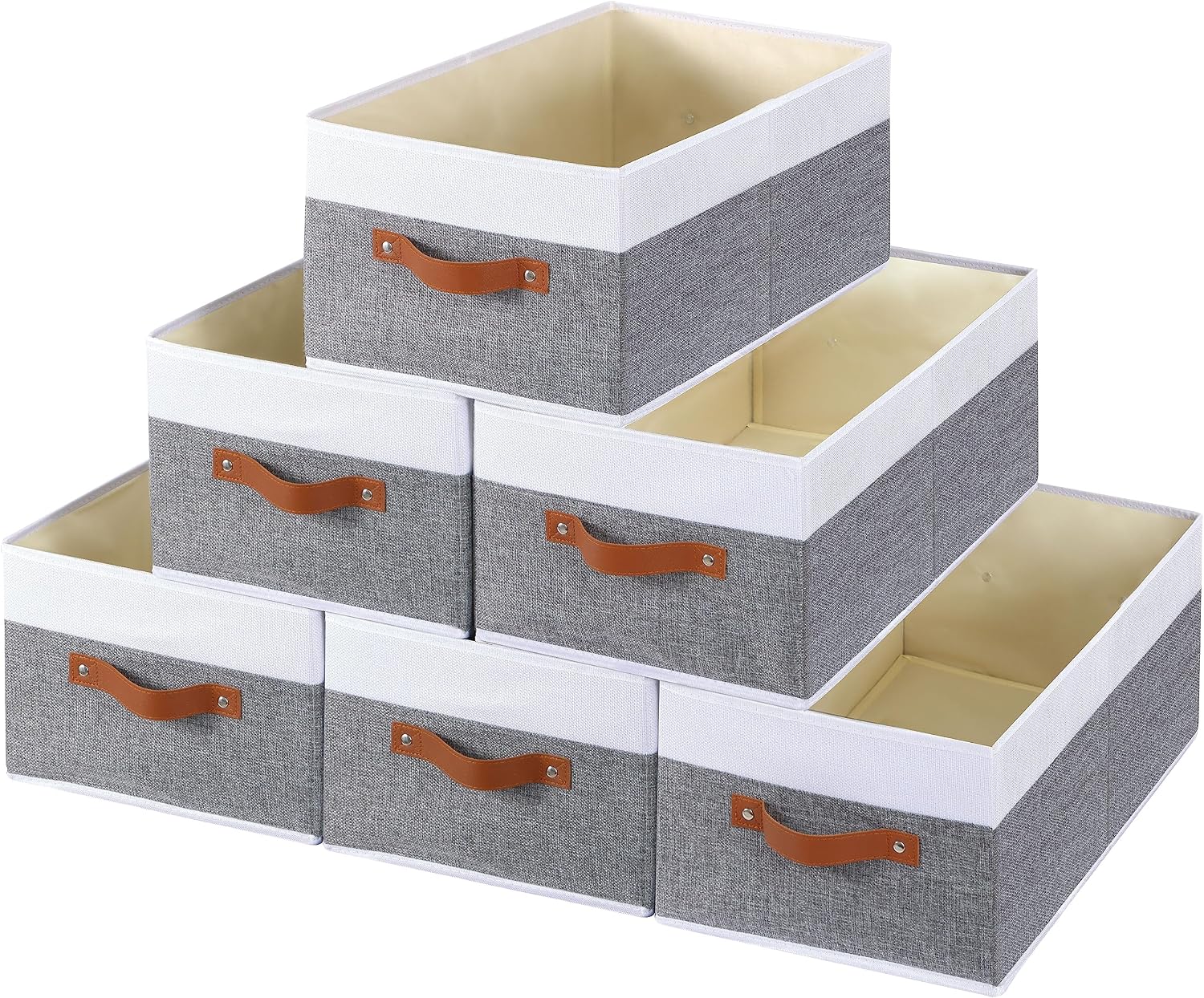 Amazon.com: YheenLf Clothing Storage Bins, Closet Bin with Handles ...