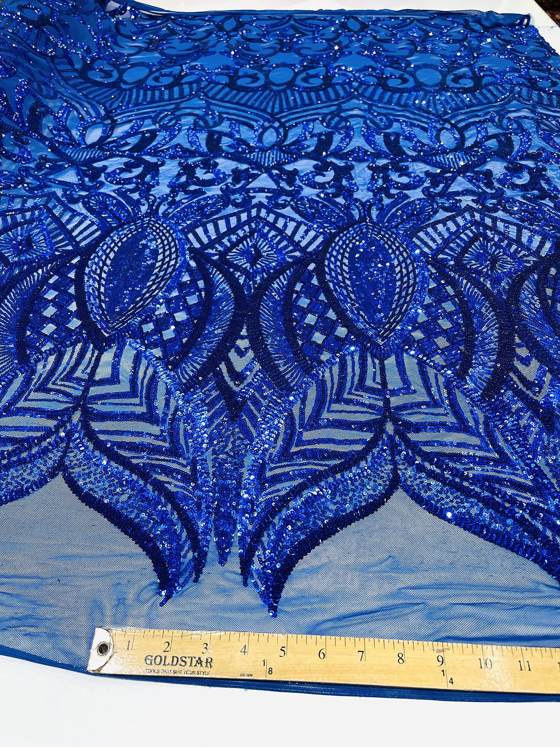 Royal Blue Fabric Design