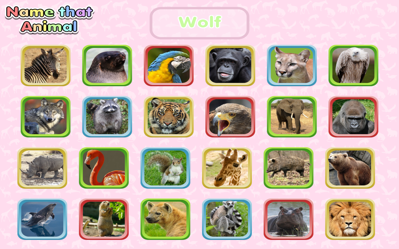 Wild Animal Preschool Games - A fun educational learning app for ...